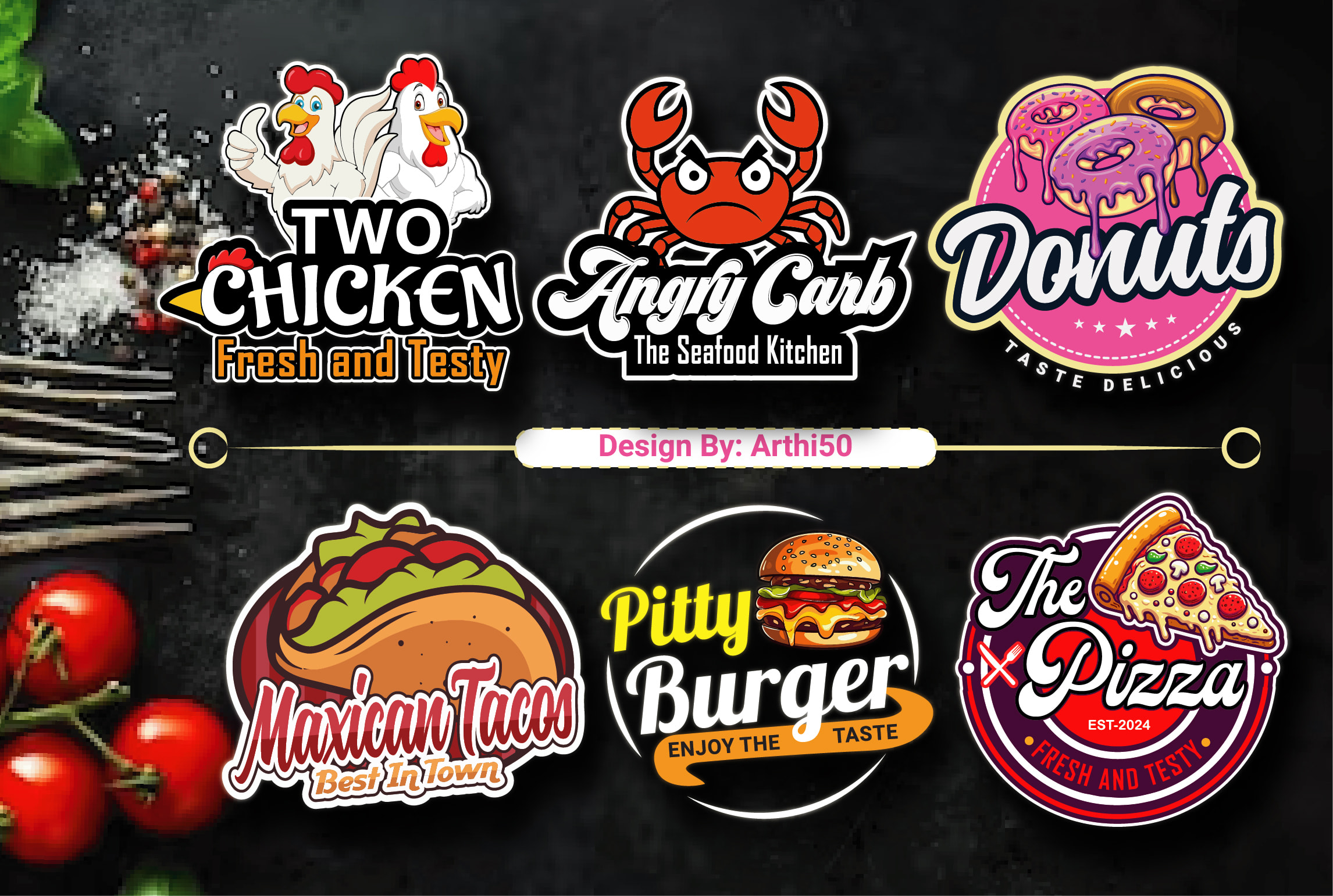 Logotipos Y Nombres De Comida Rápida Atractivos Logos De Comida