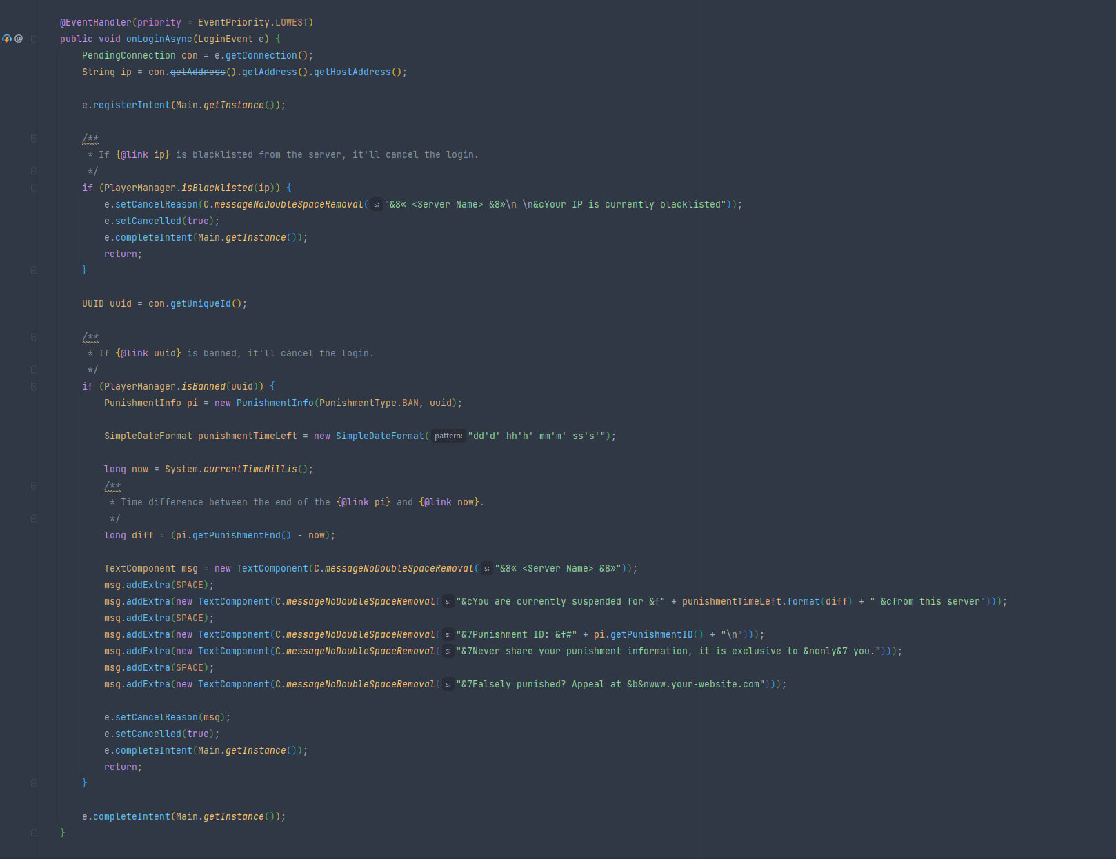 Bungeecord plugin store