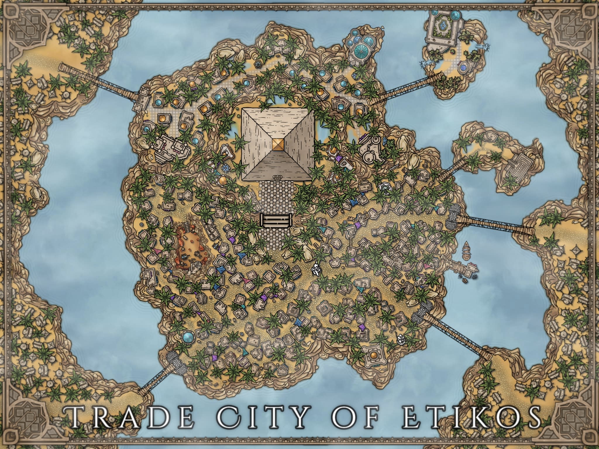 Fantasy Capital City Map