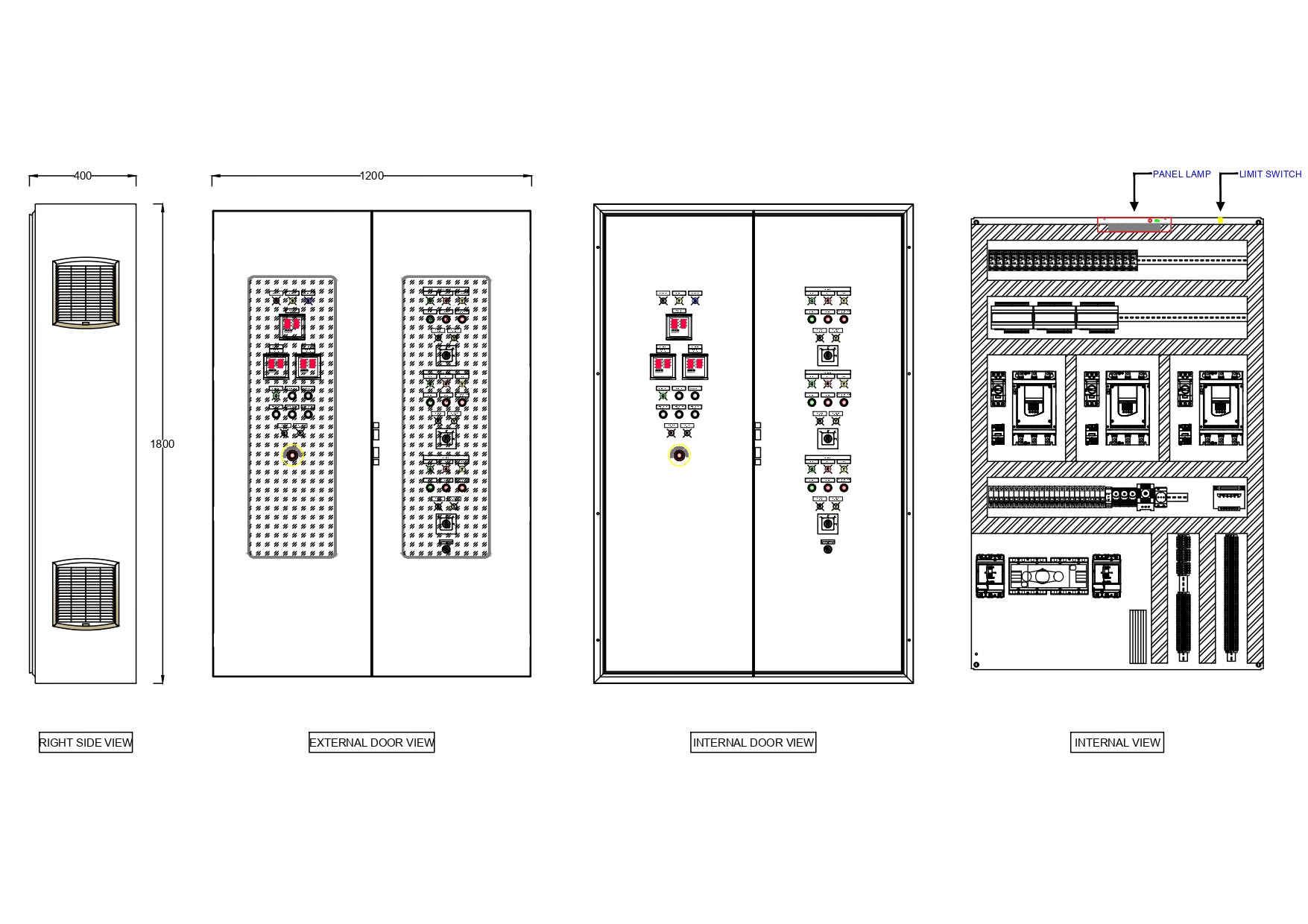 electrical control panel board drawing