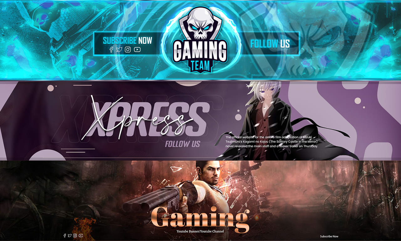 Dajannas Gaming Youtube Banner Best Gaming YouTube Banner | BrandCrowd