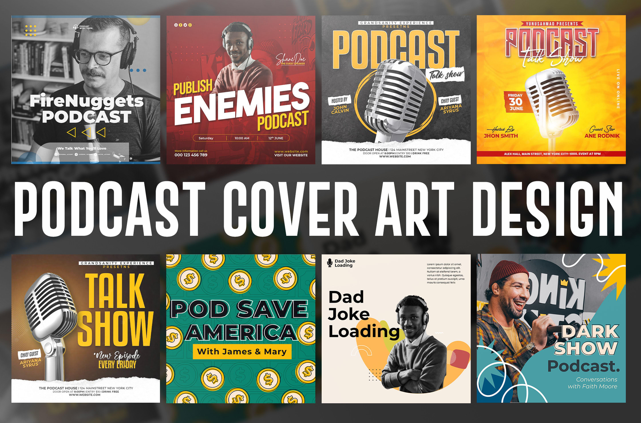 Podcast Graphics On Design