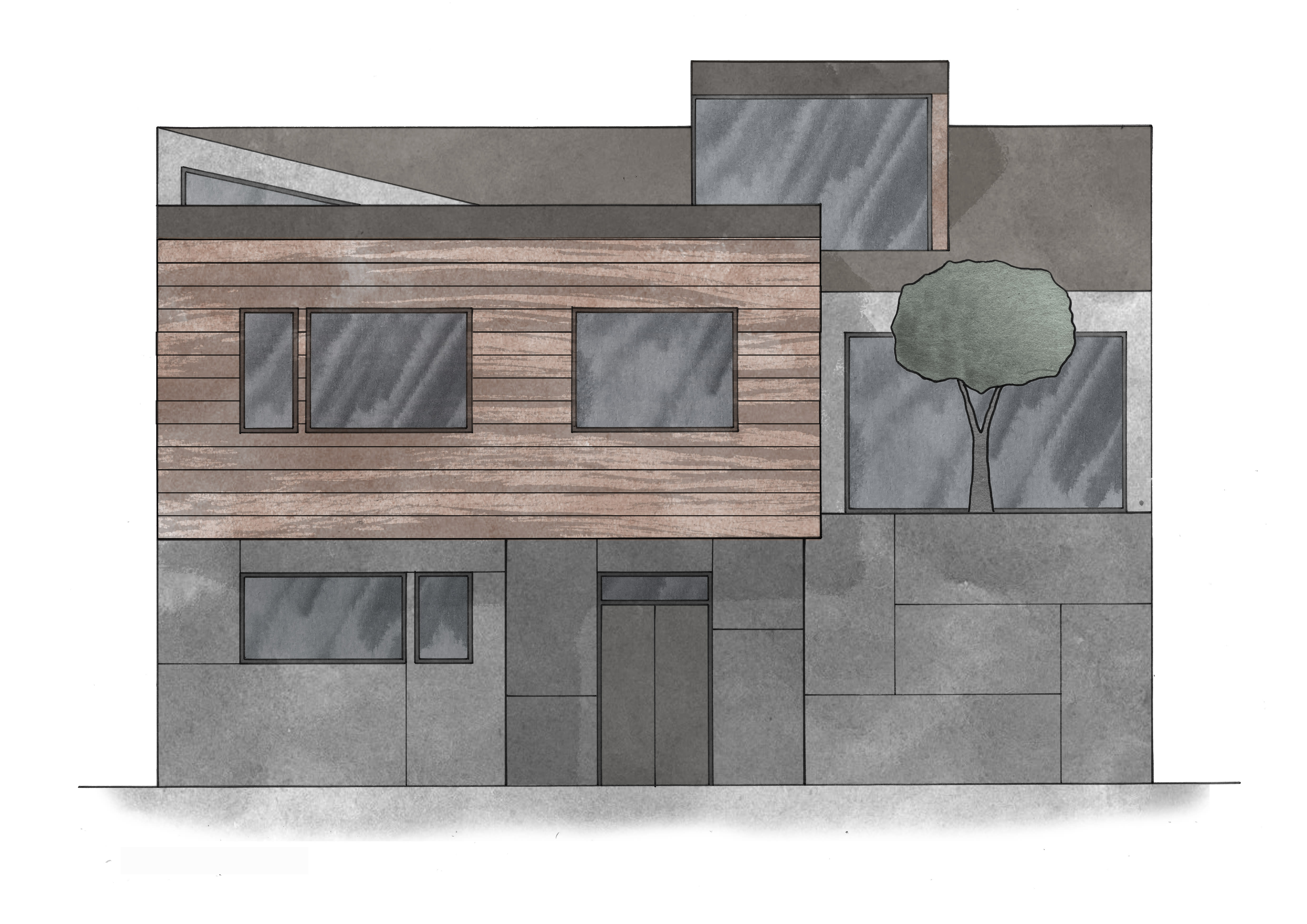 Architectural Facade Drawings Architectural Sketch Of Building Facades