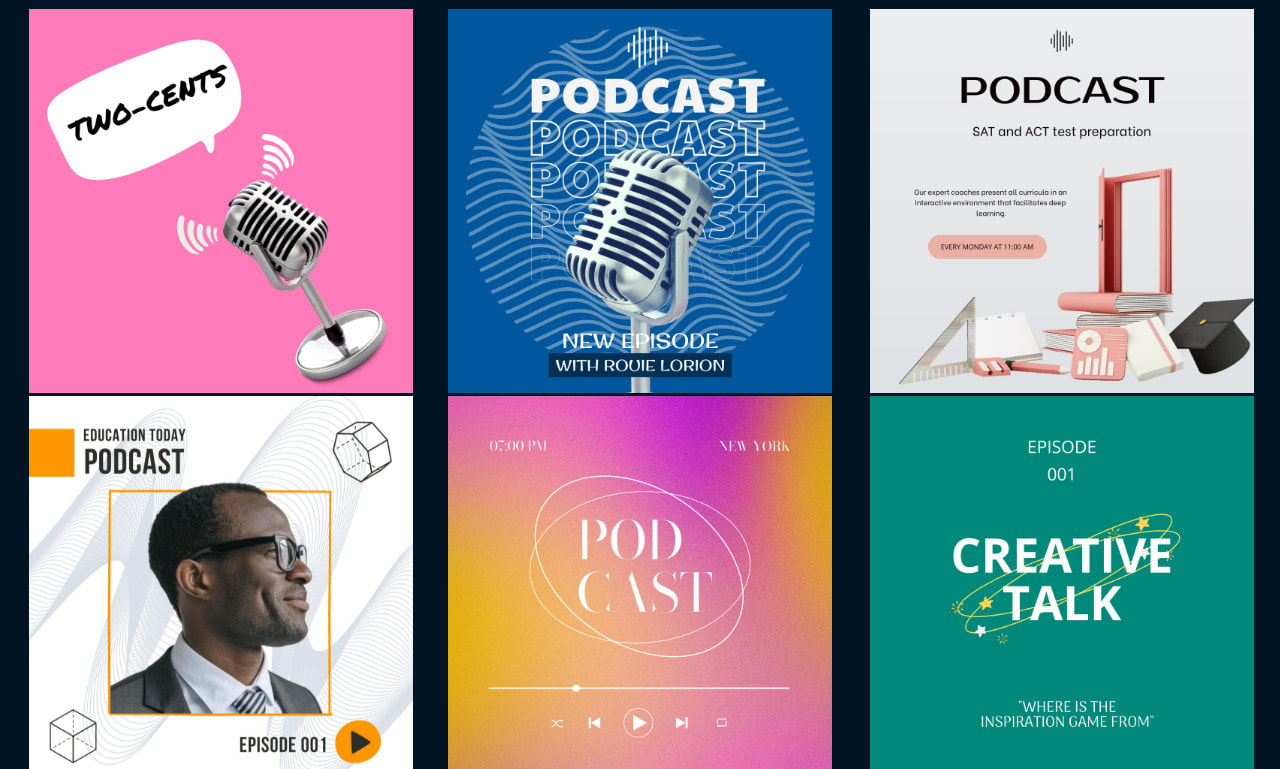 Podcast Graphics On Design