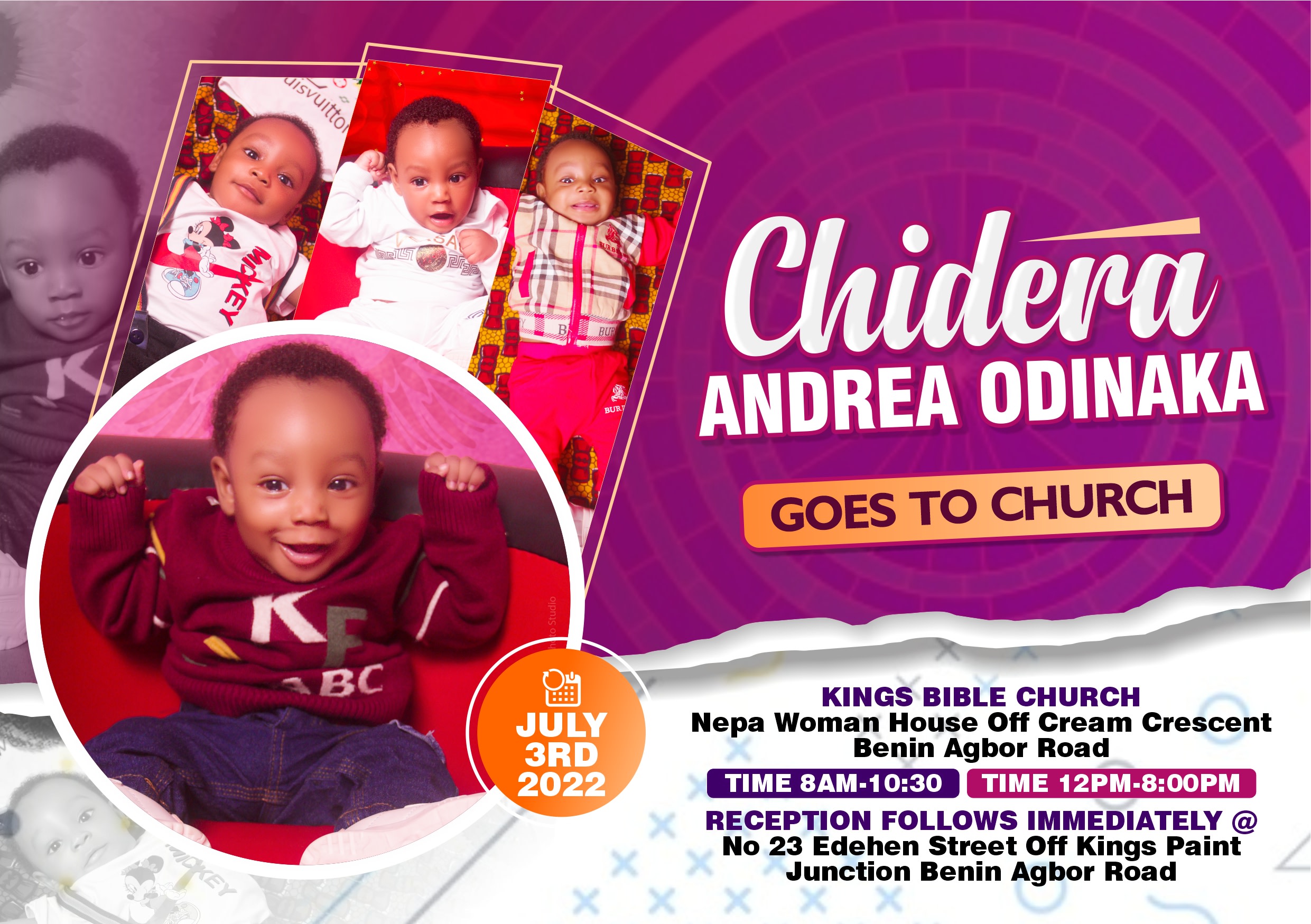 Dedication Invitation Cards