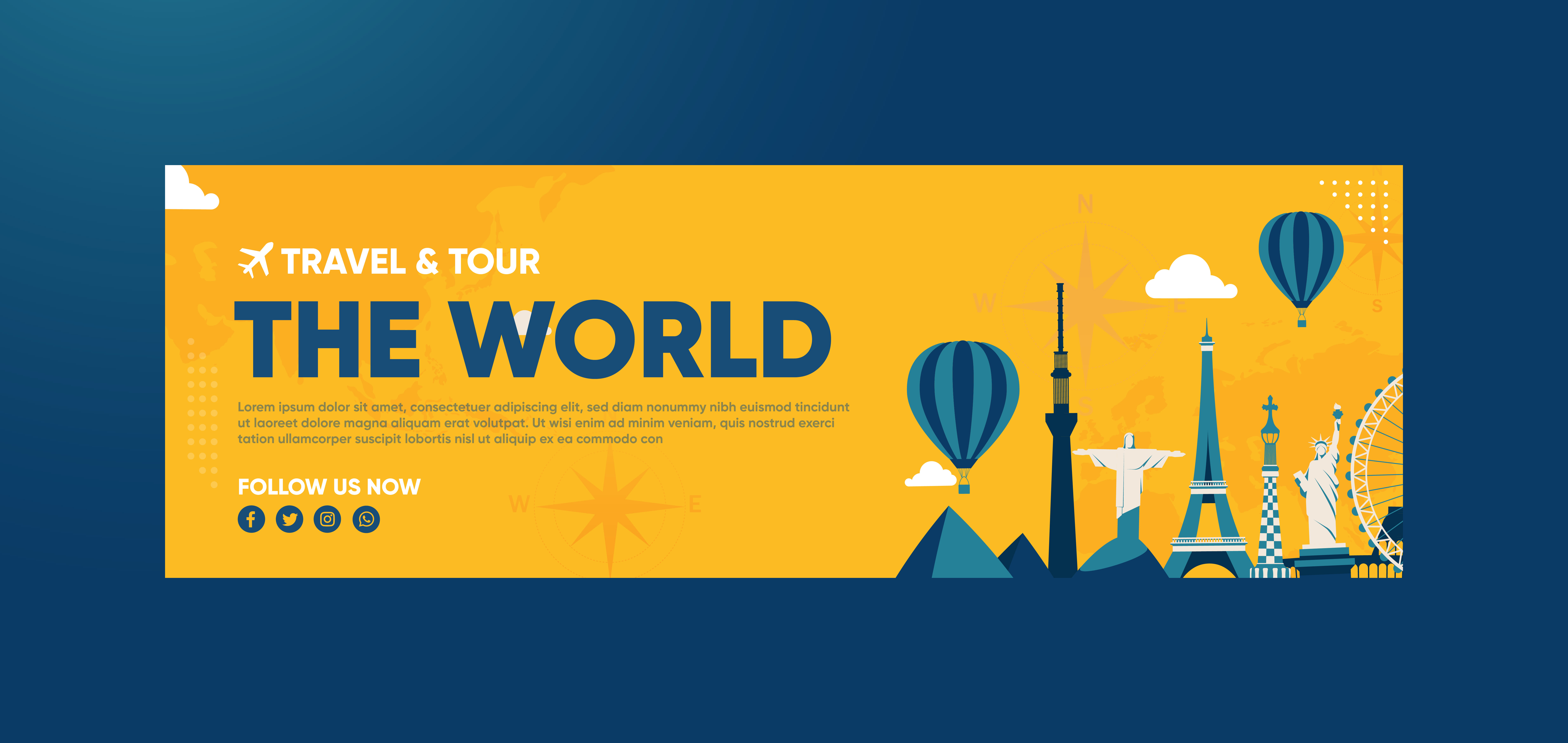 Flying Facebook Cover Timeline