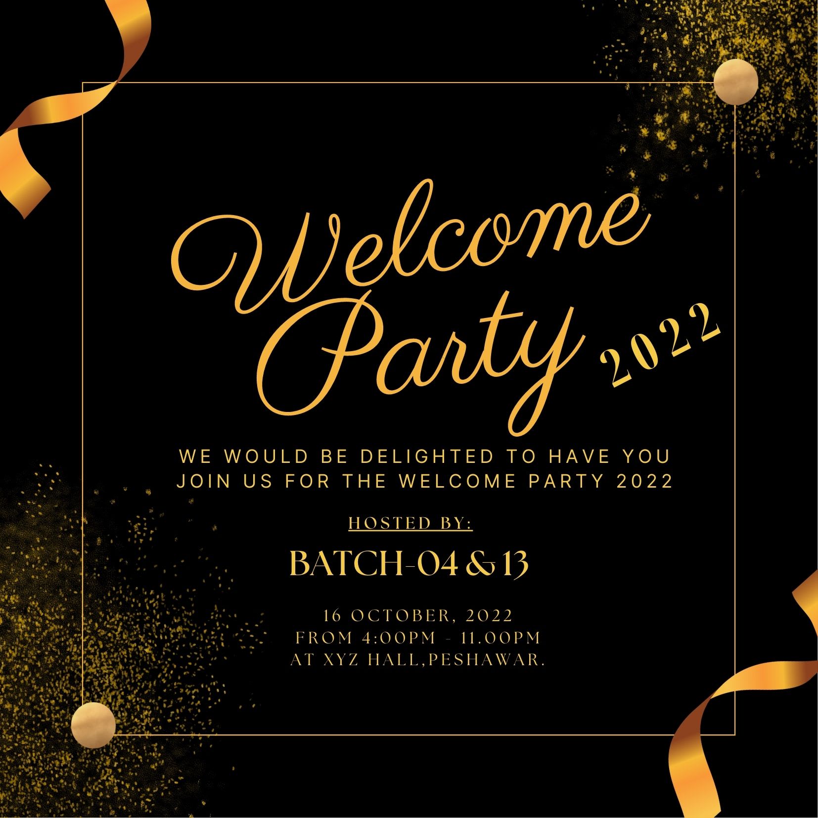 Welcome Reception Invitation