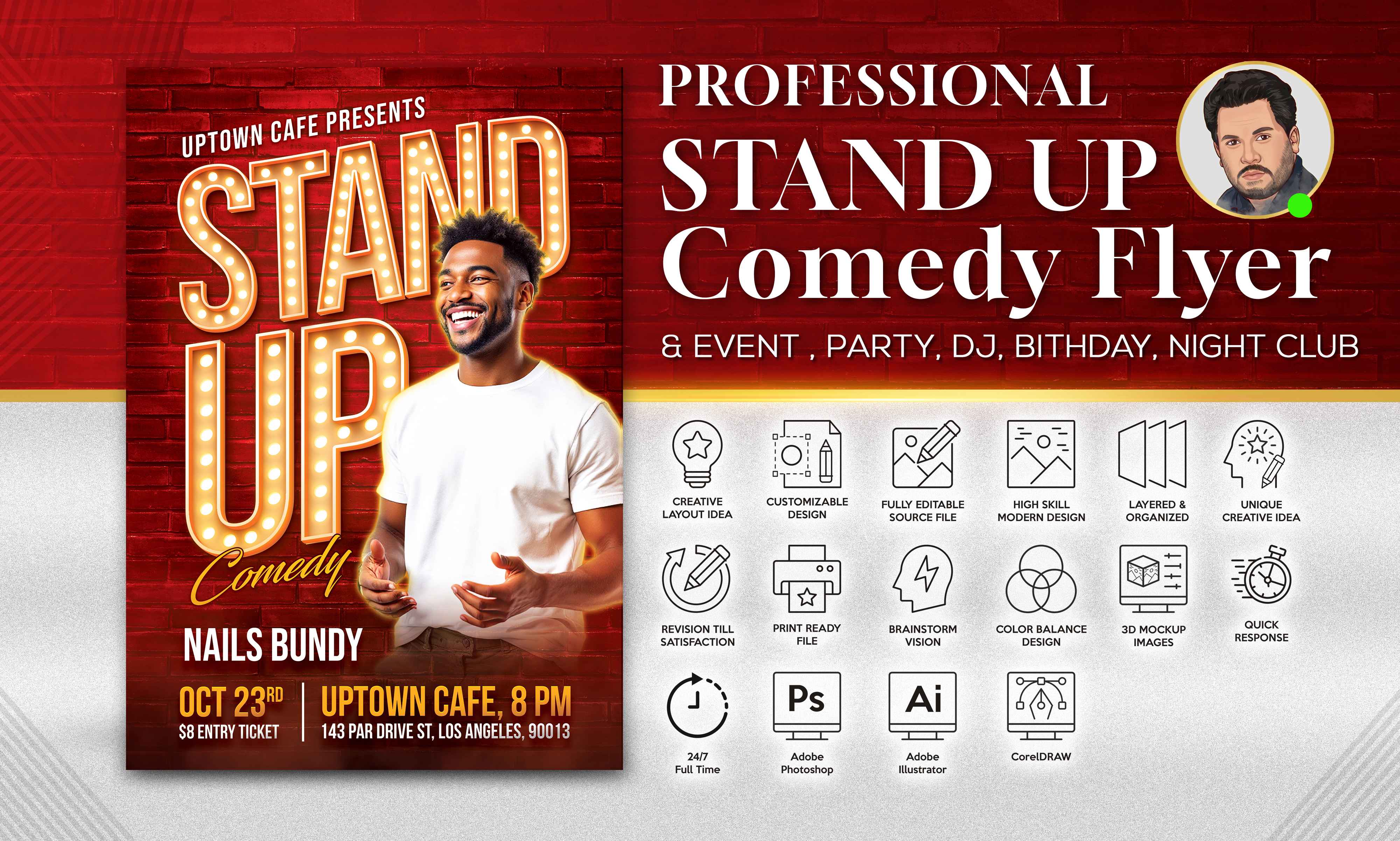 Comedy Night Poster Ideas