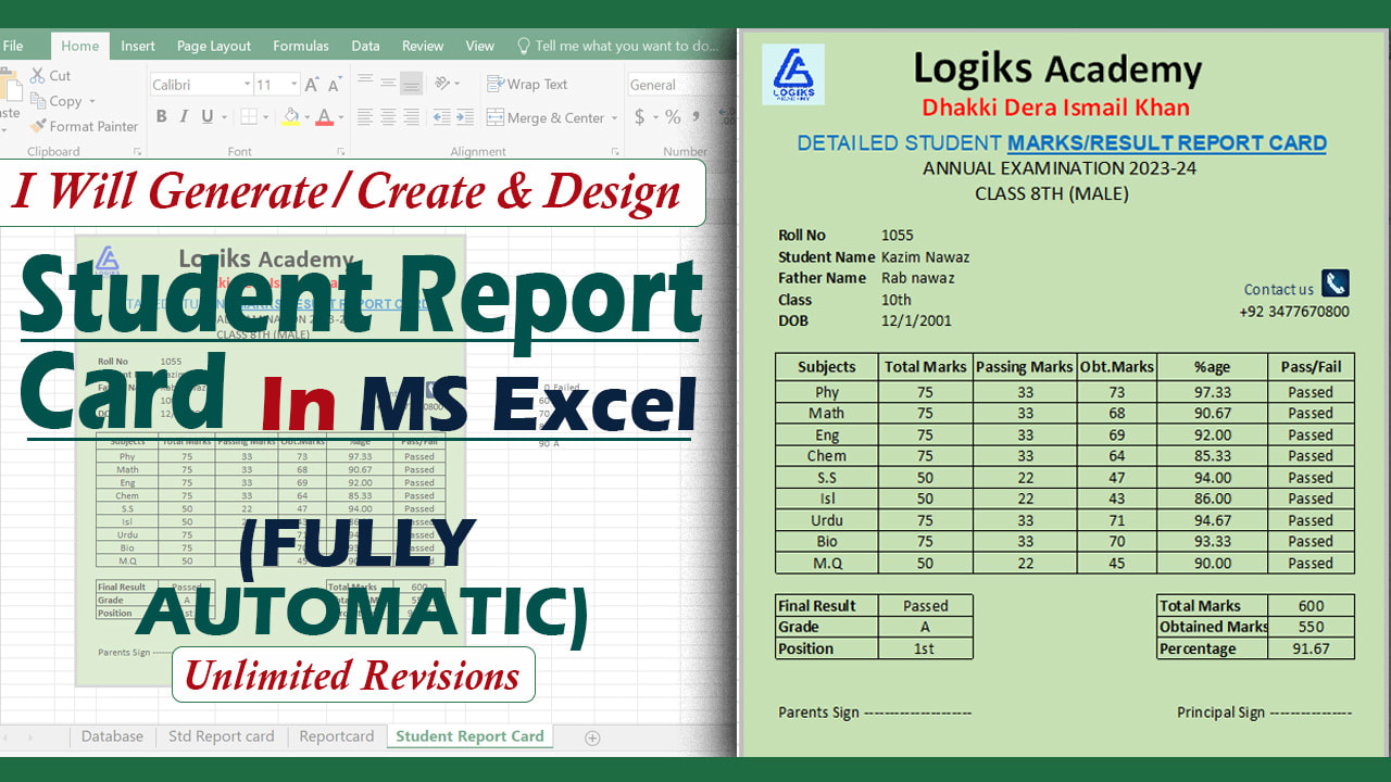 Modèle De Bulletin Scolaire Excel