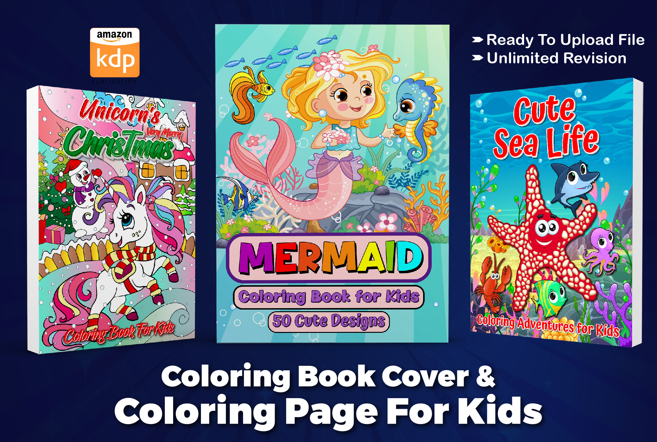kids coloring book front page