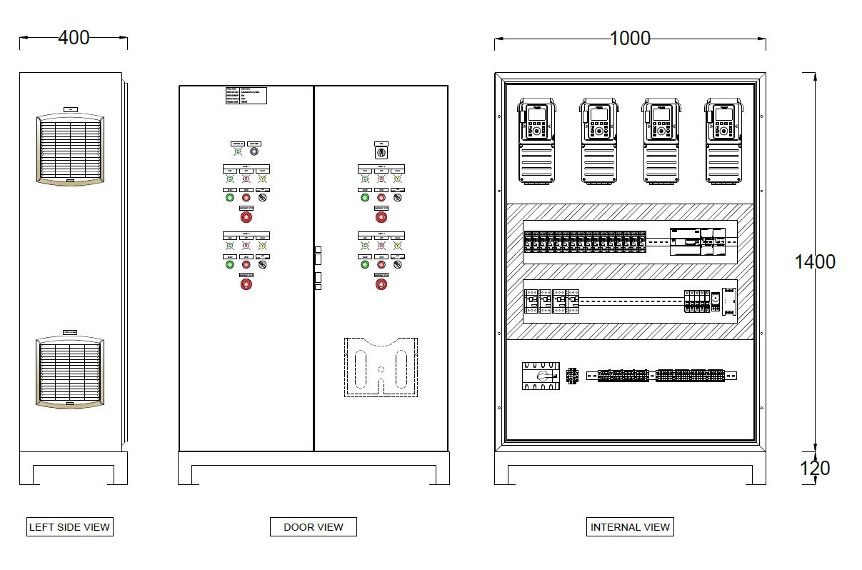 Mcc Electrical Panel Cad Dwg