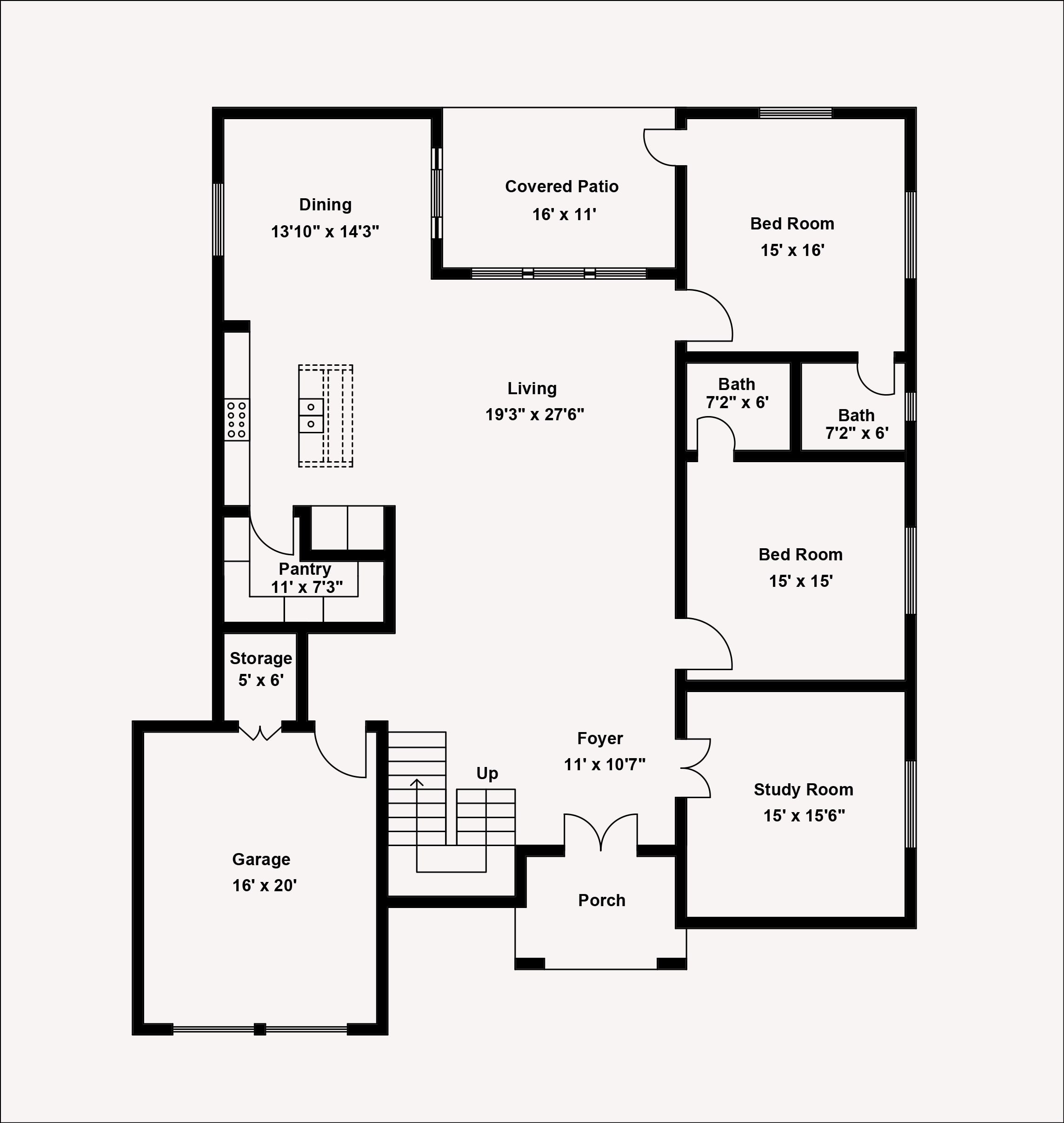 Simple 2d House Drawing