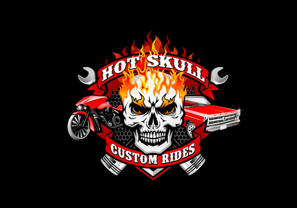 Hot Skull Logo
