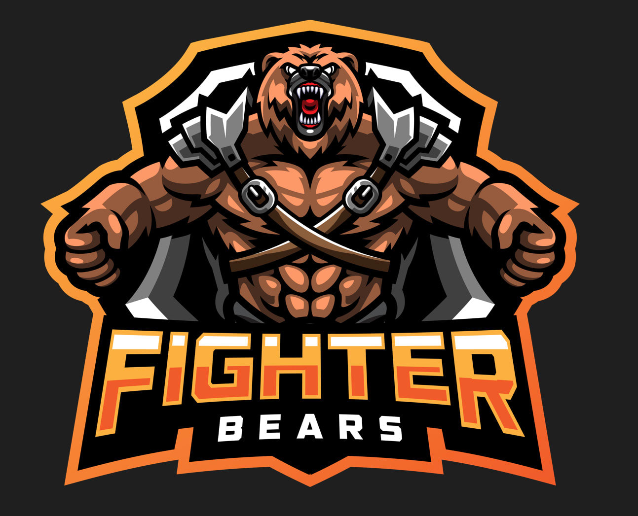 Real Fighter Logo Design High Quality Fighter Logo With Free Source