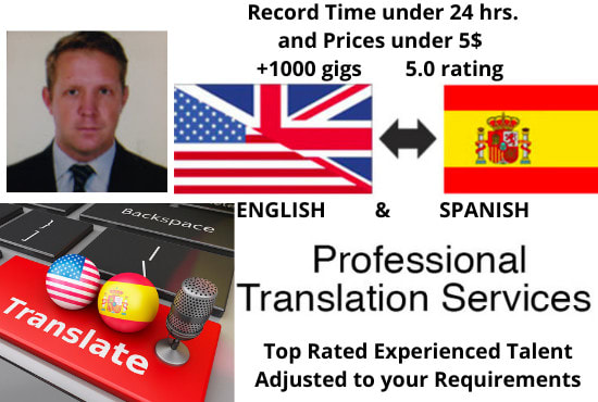 Spanish Translations Into English Chart Translate English To Spanish
