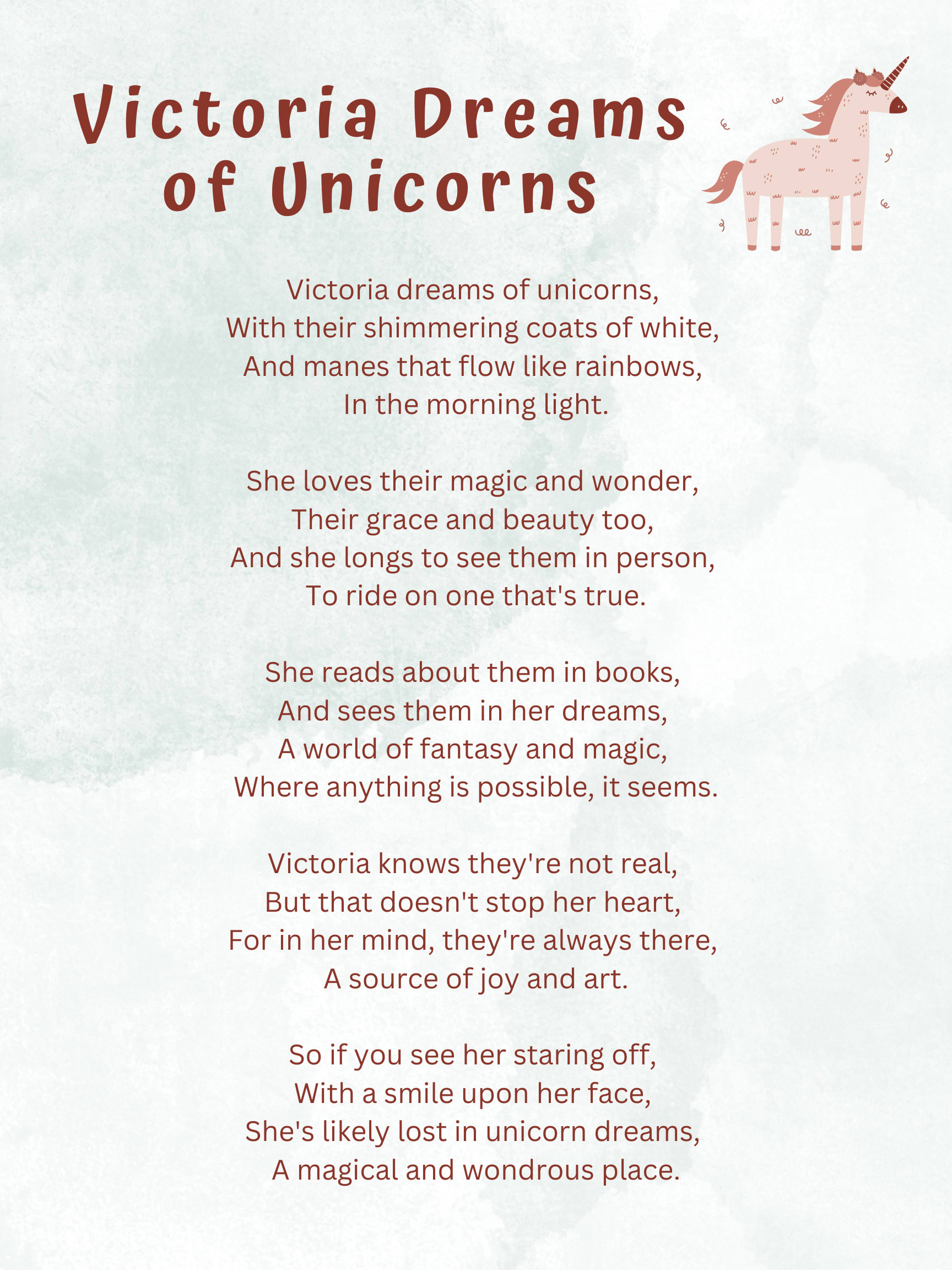 Unicorn Poems Short