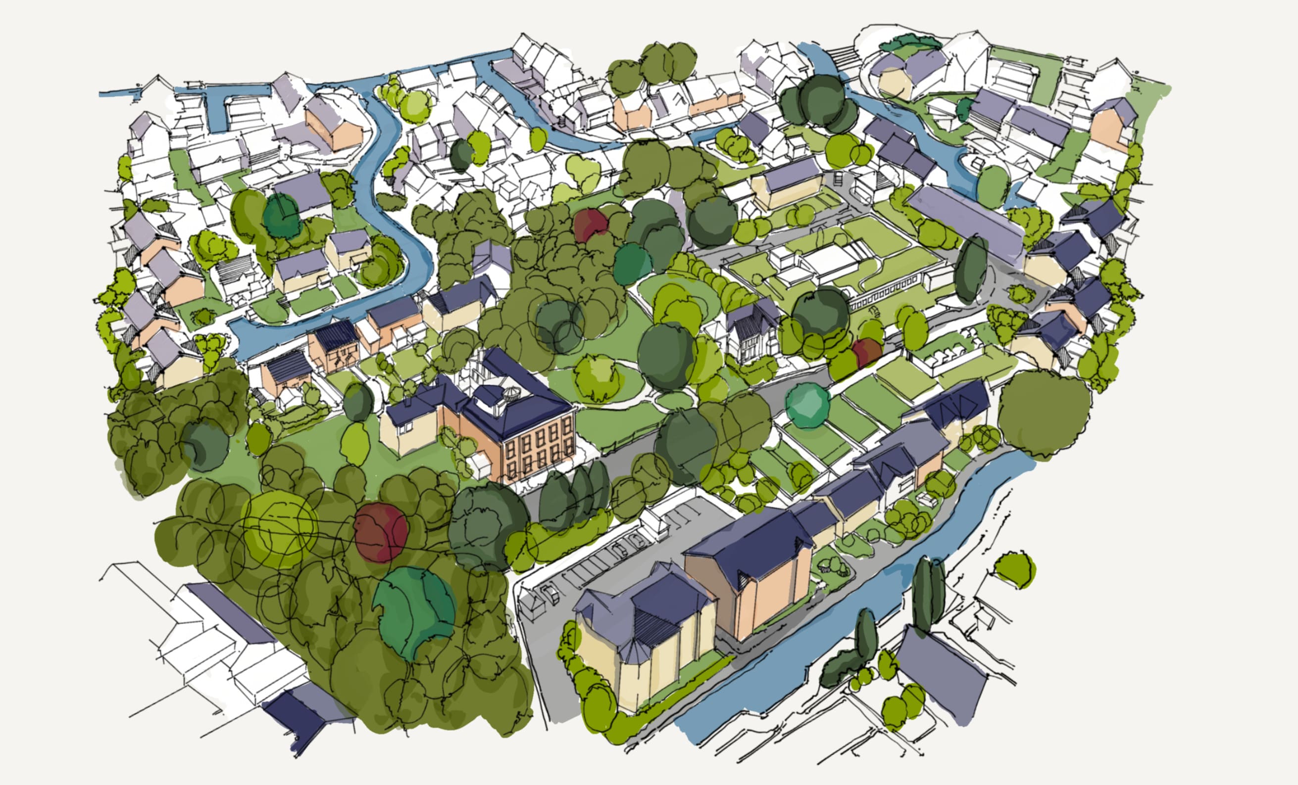 Urban Design Concepts Sketches