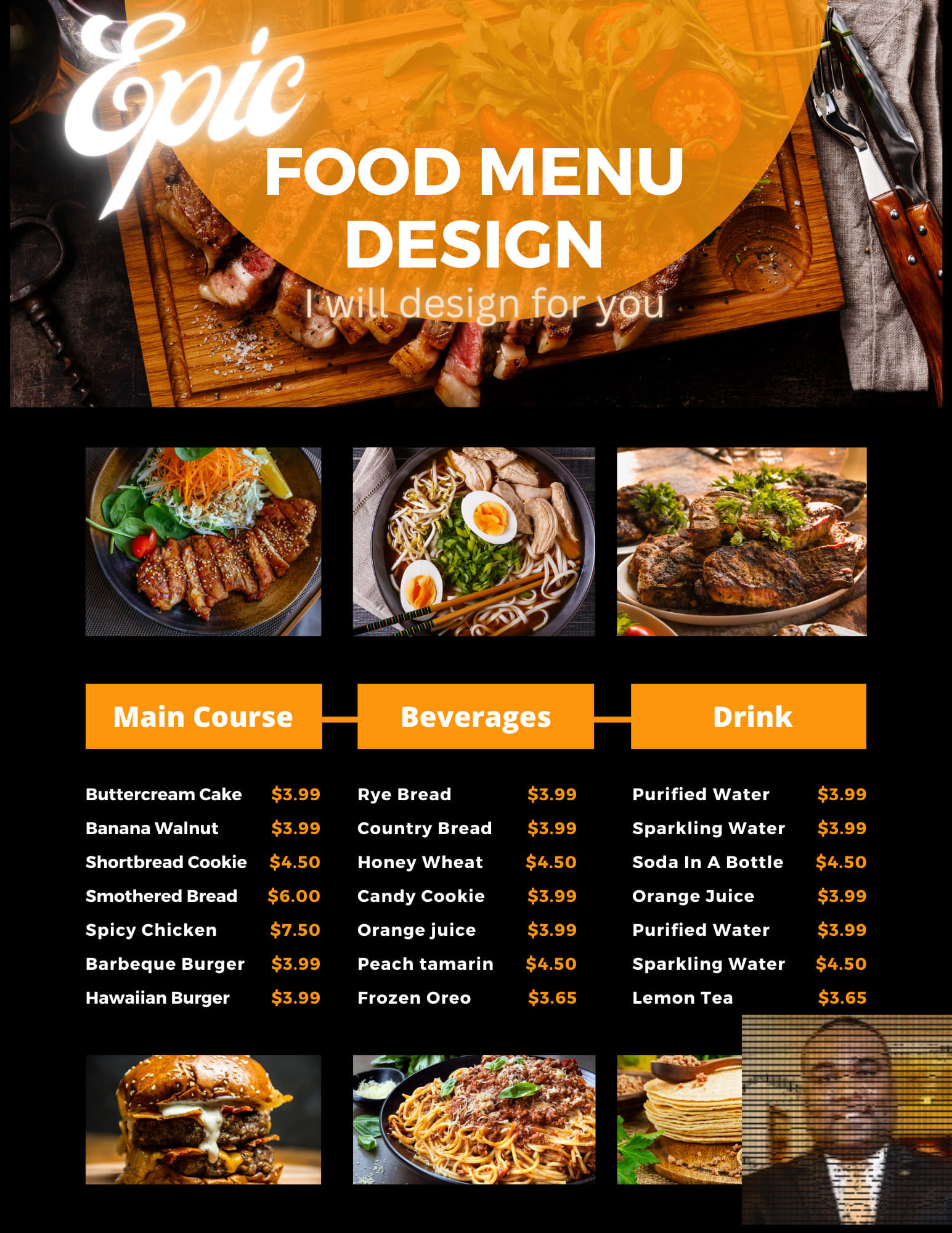 Modern Menu Design Ideas