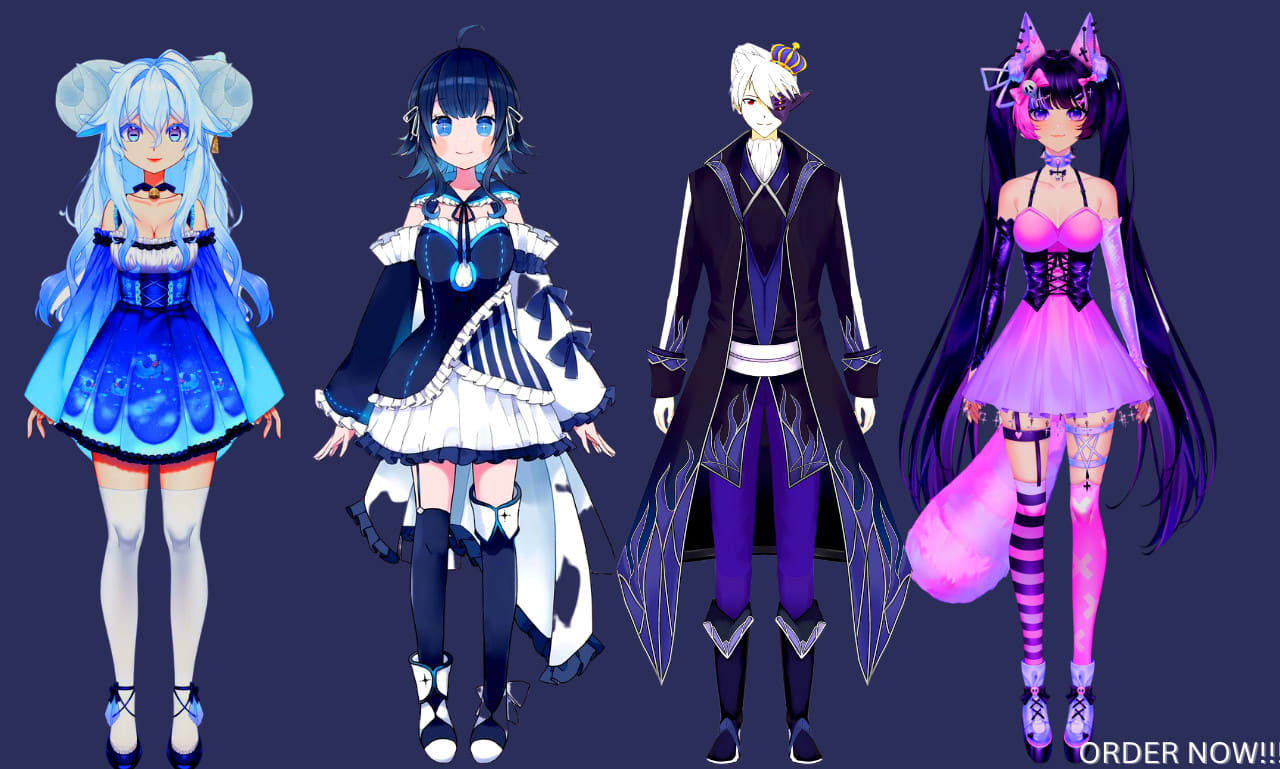 Design An Outfit Or Costume For Your Character,oc,vtuber