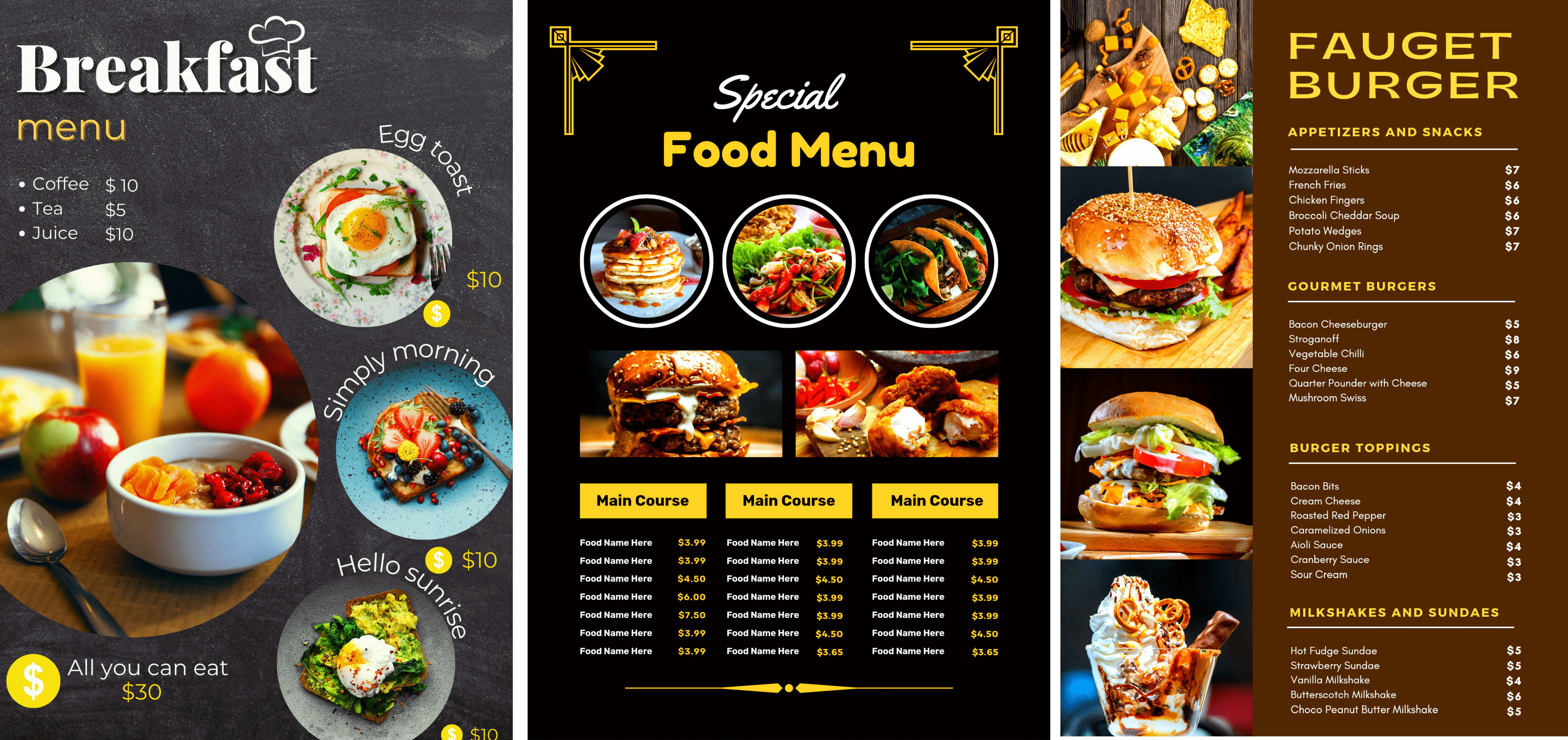 Free custom printable authorized restaurant