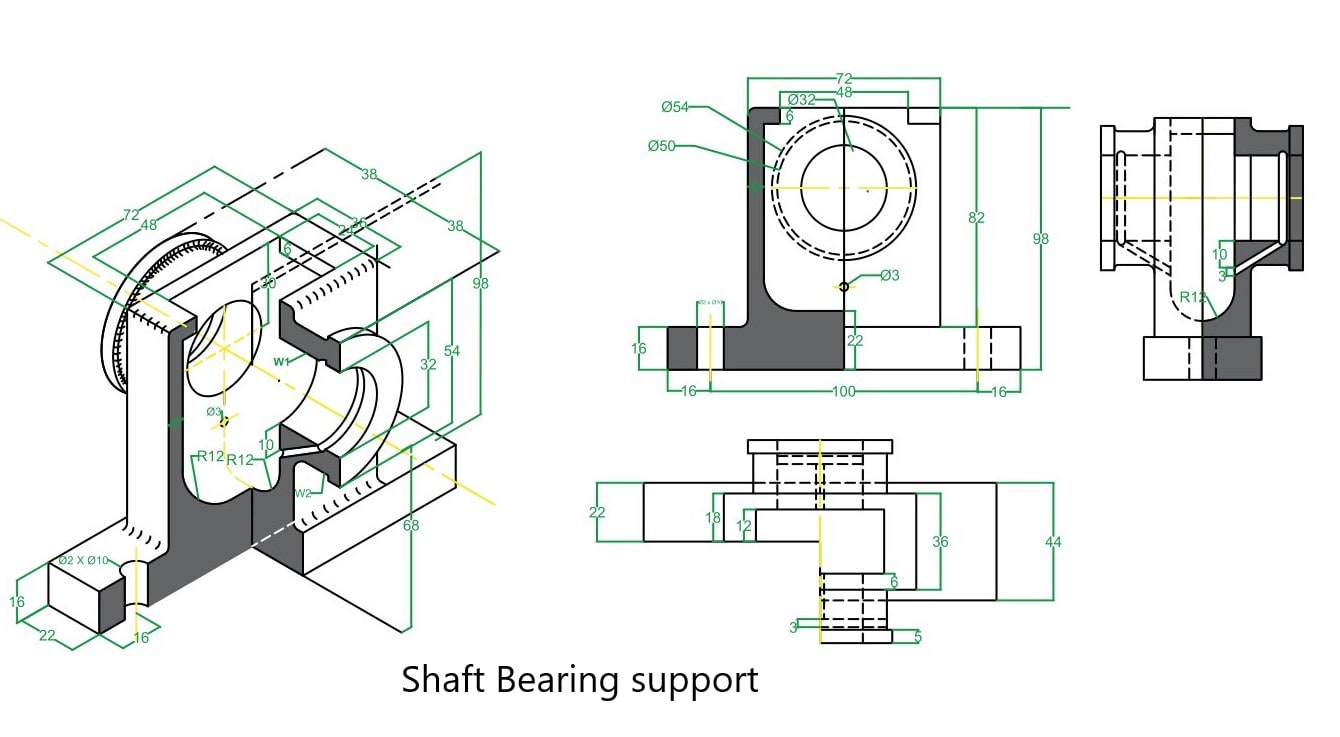 Assembly And Details Machine Drawing Pdf Solidworks-autocad