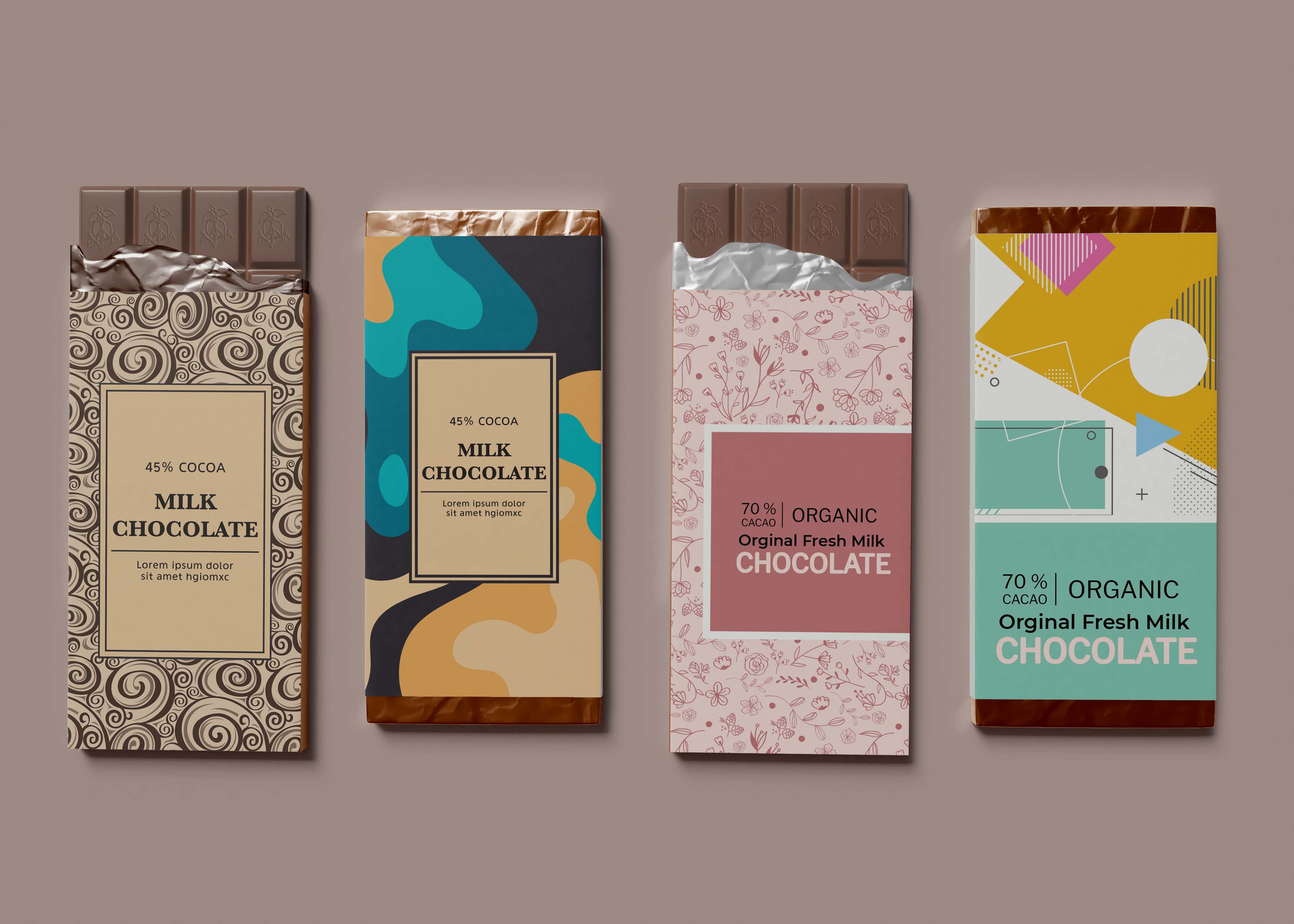 Chocolate Bar Packaging Free Chocolate Bar Packaging Mockup (PSD)