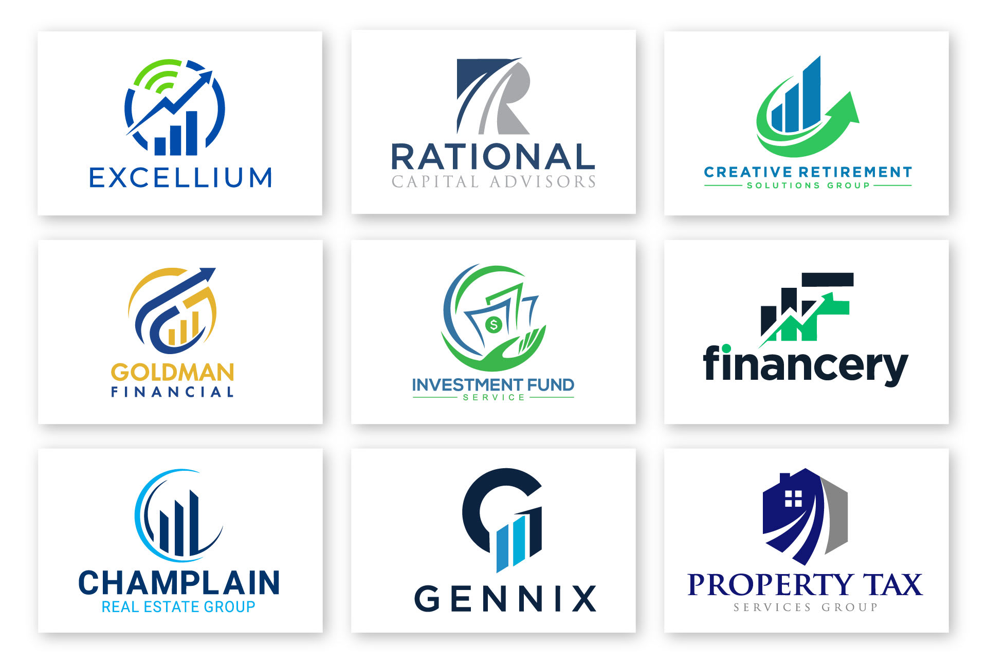 Financial Service Company Logo Logo Für Buchhalter Und
