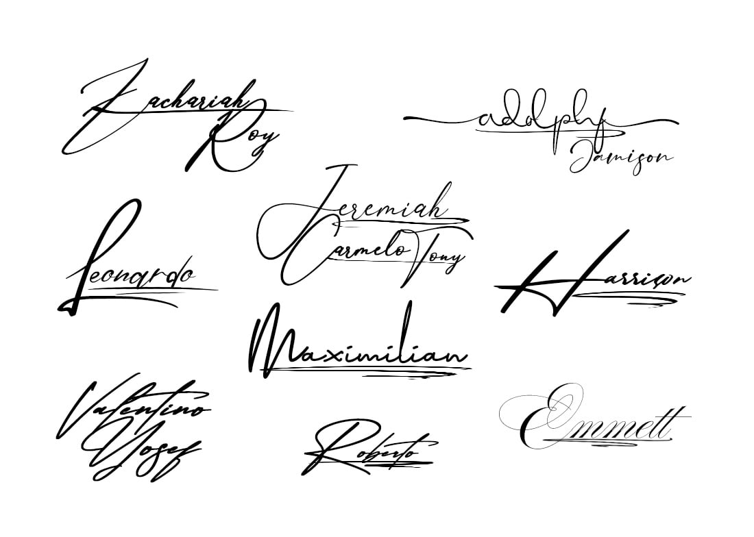 Künstlersymbole Signaturen