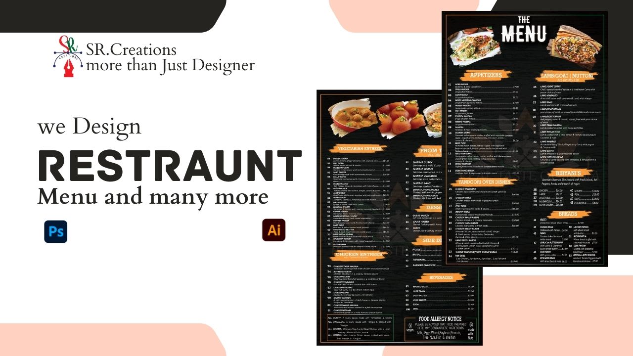 Menu Card Logo Certificate Design A4 | Express Print South Africa ...