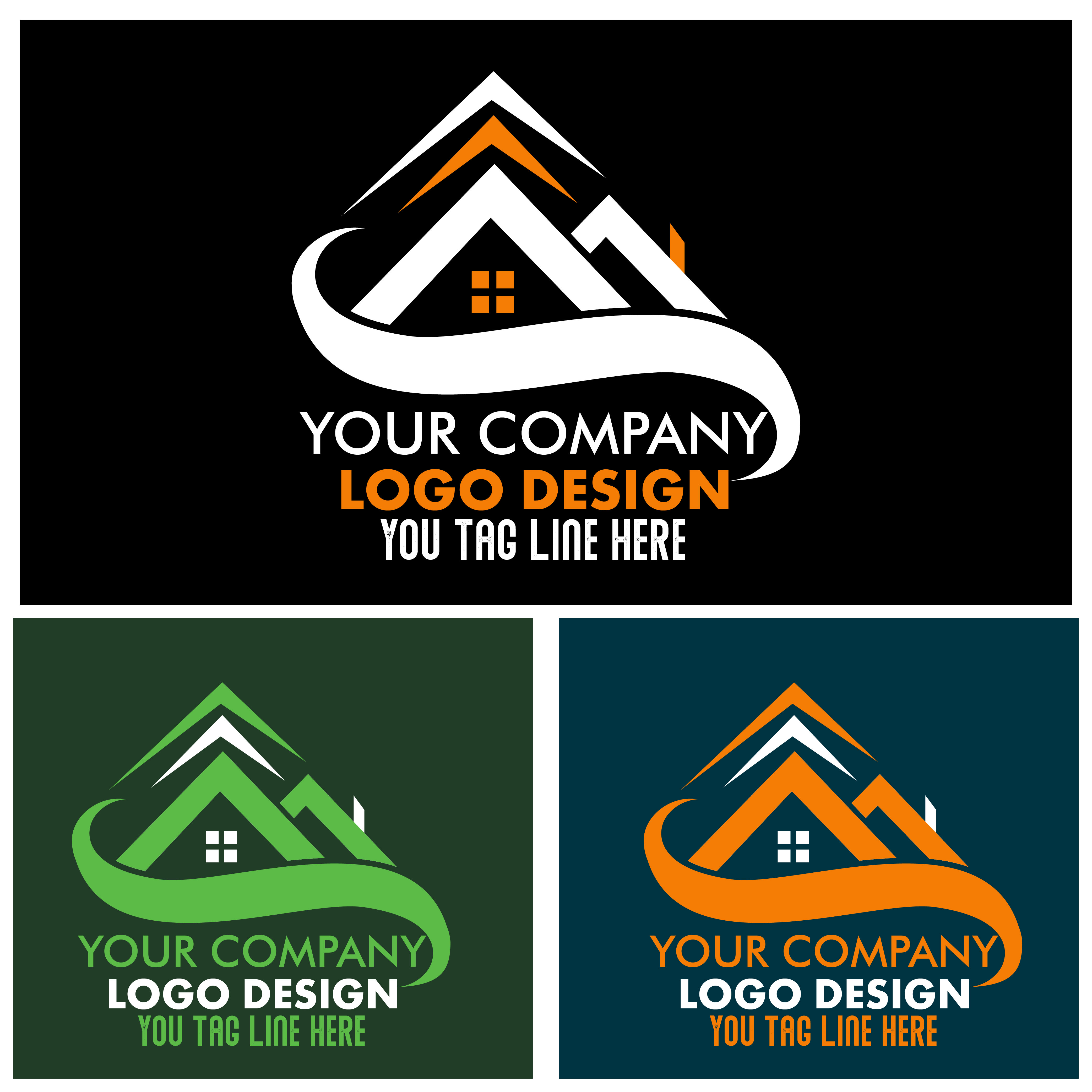 Real Estate Agent Logo Design Modern Real Estate Branding Investment