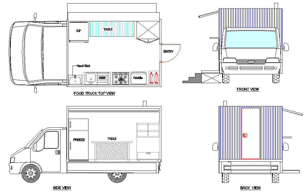 Food Truck Front View