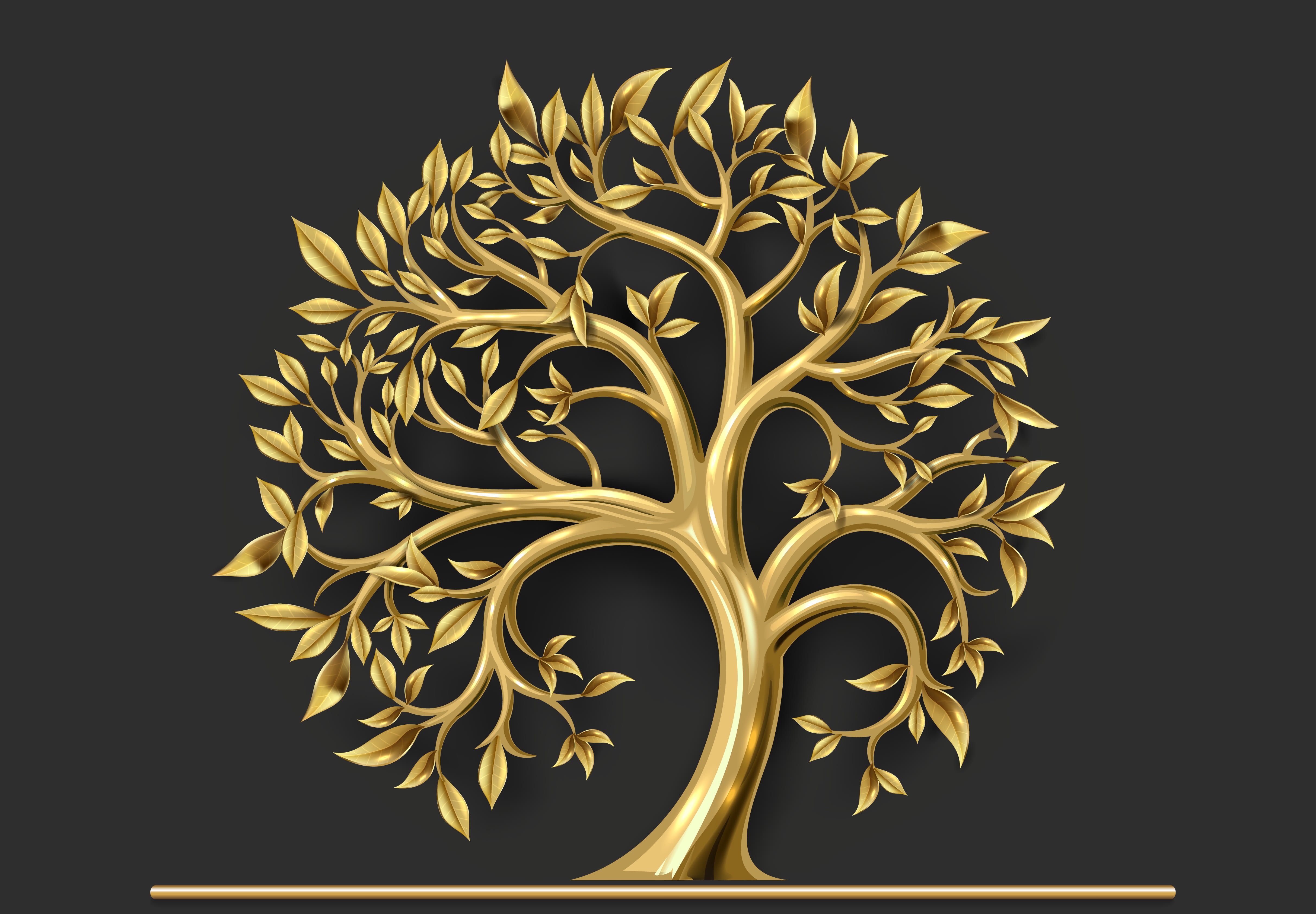 Remarkable Tree Vector Logo Photos A Tree Made With Circles Of Green