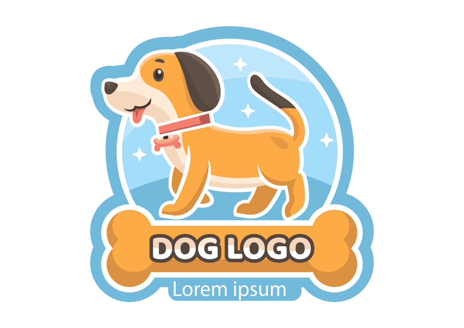 Logotipo De Perro Moderno Ilustración De Logotipos De Mascotas De
