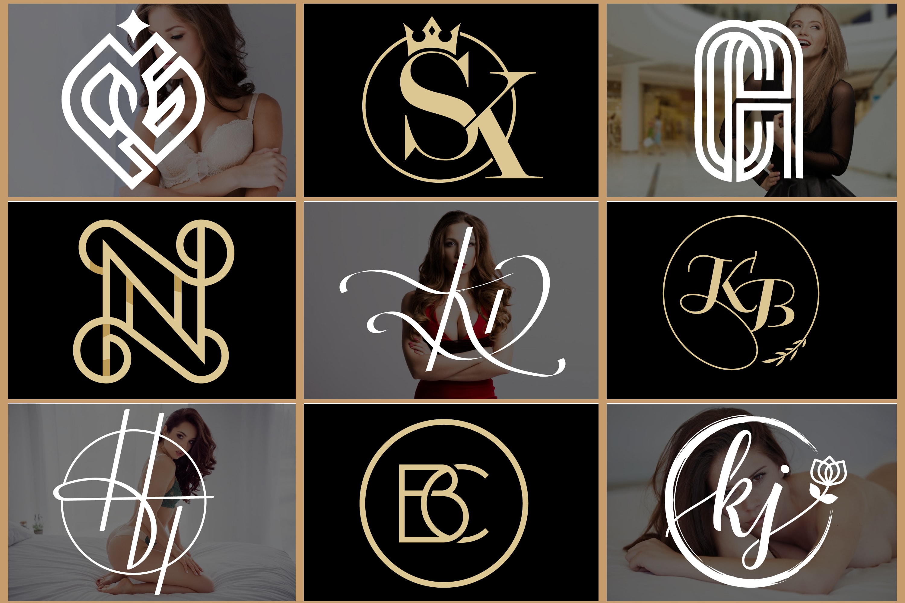 3 Letter Monogram Logo