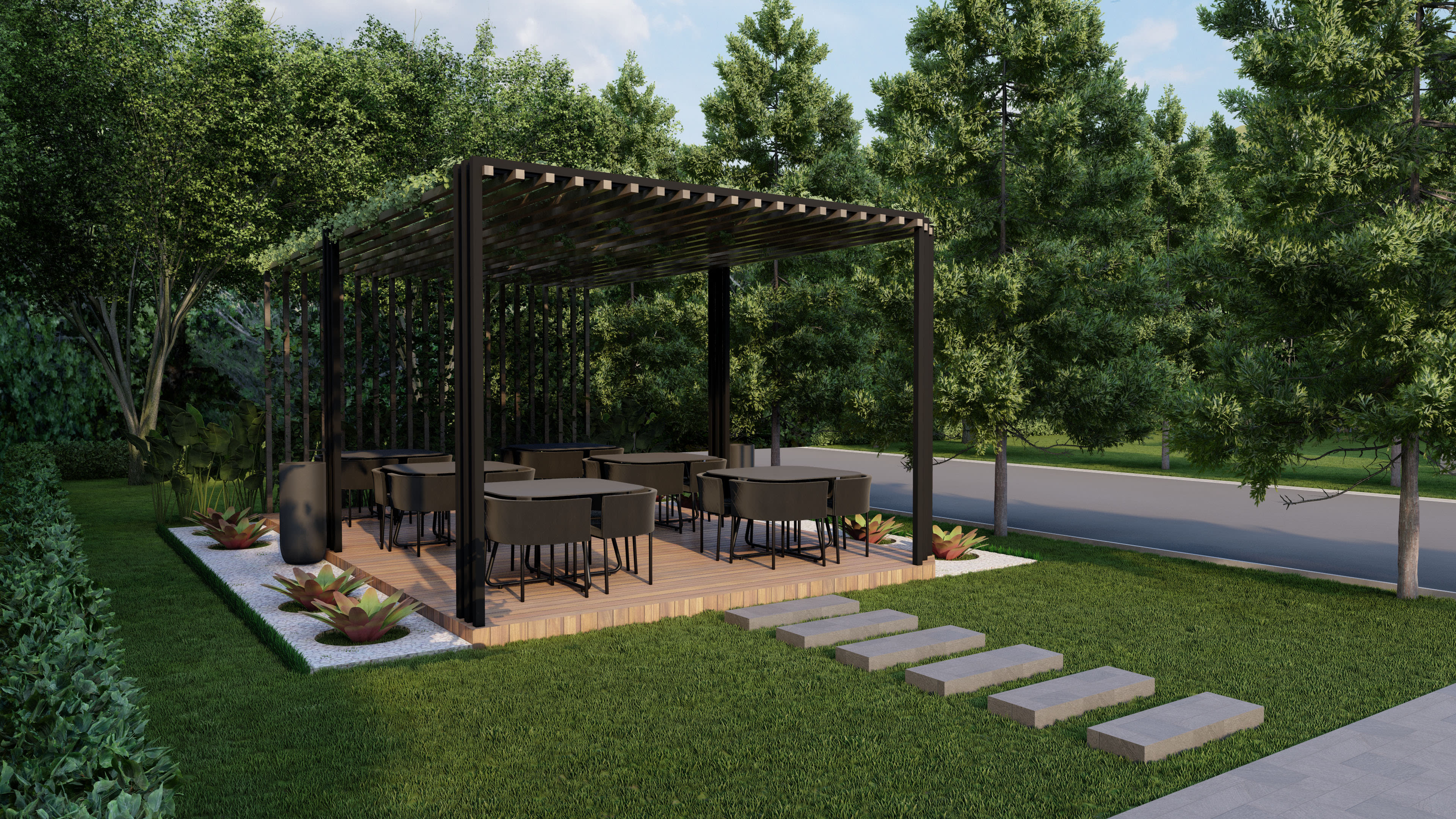 Restaurant Landscape Design