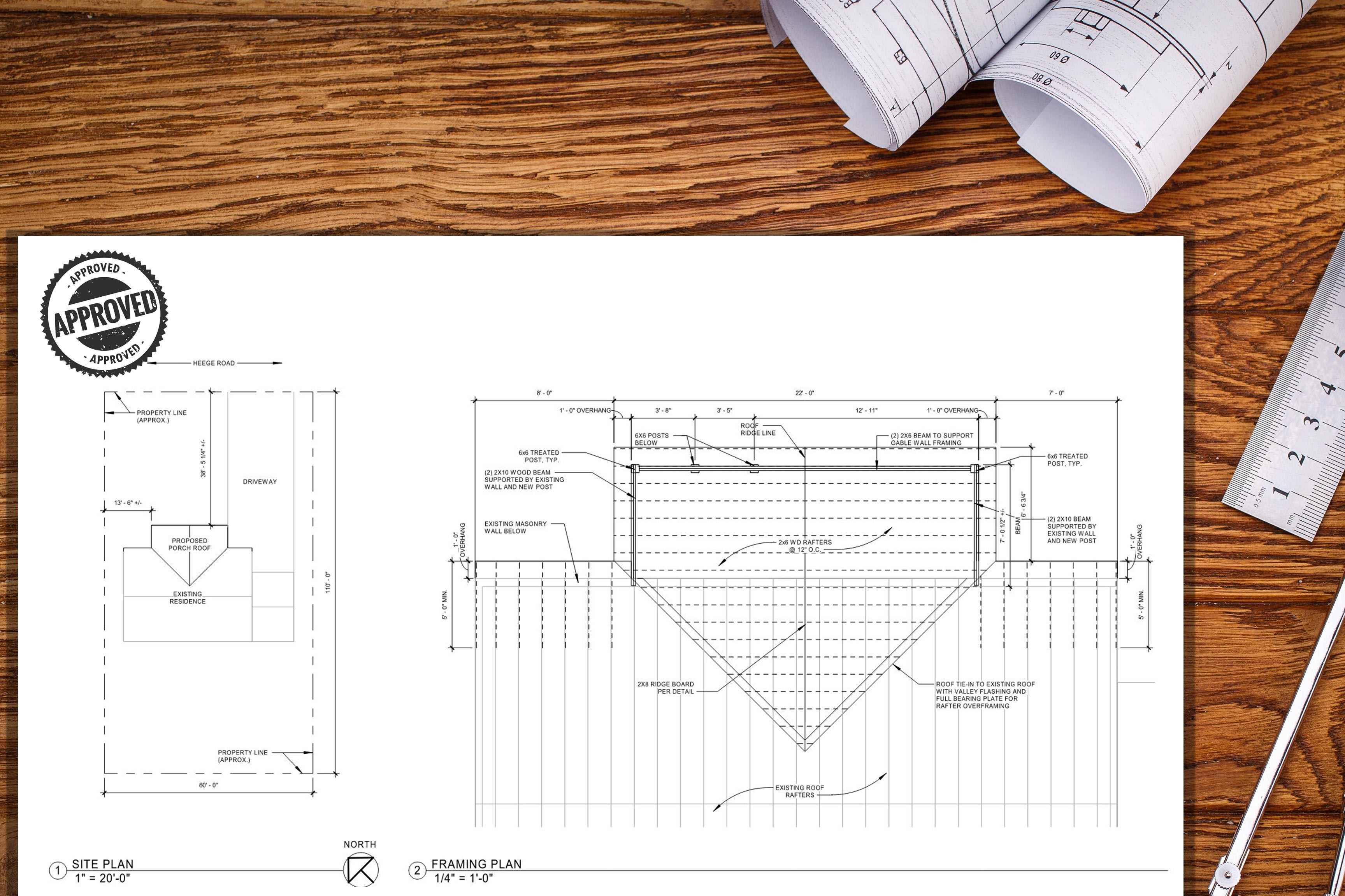 Porch Roof Construction Drawings - Infoupdate.org
