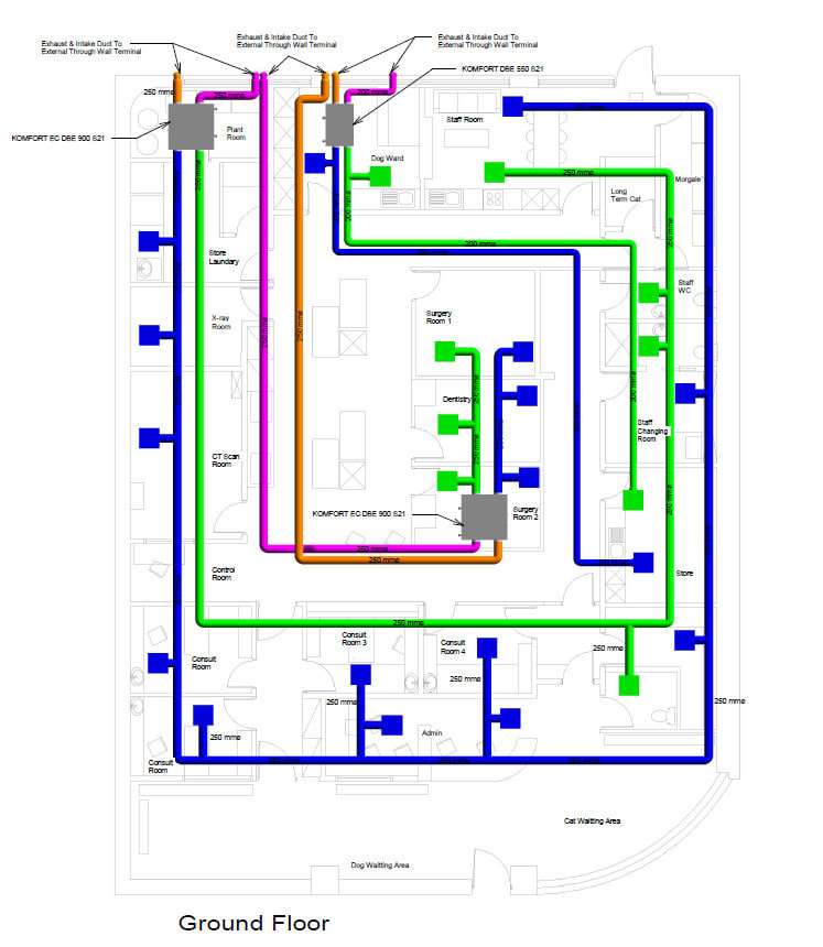 Ducting In Acad Autocad Hvac Package Ac Drawing For A Workshop Part 1