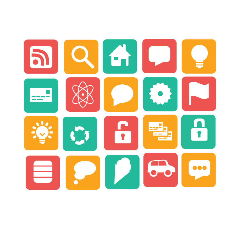 Flat App Icon Design Professional And Unique Custom Flat Icon Set