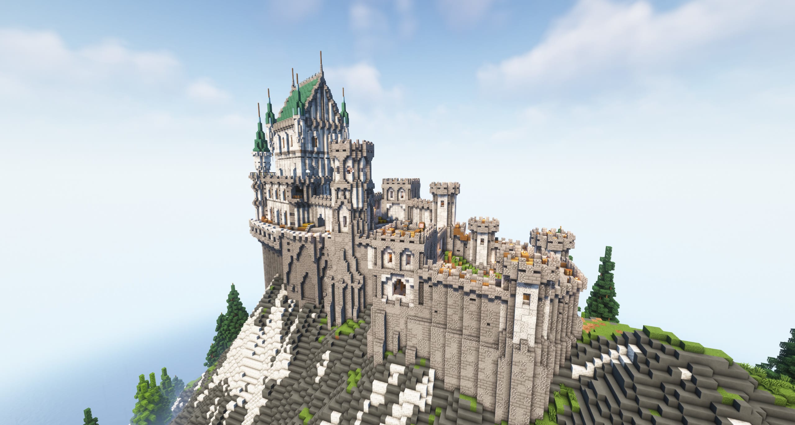 Mittelalterliche Burgen Minecraft Minecraft Burg Bauen Tutorial 1.19