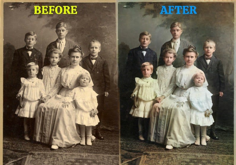 Old Family Photo Color