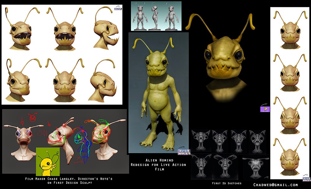 Alien Concept Art Zbrush Character Art