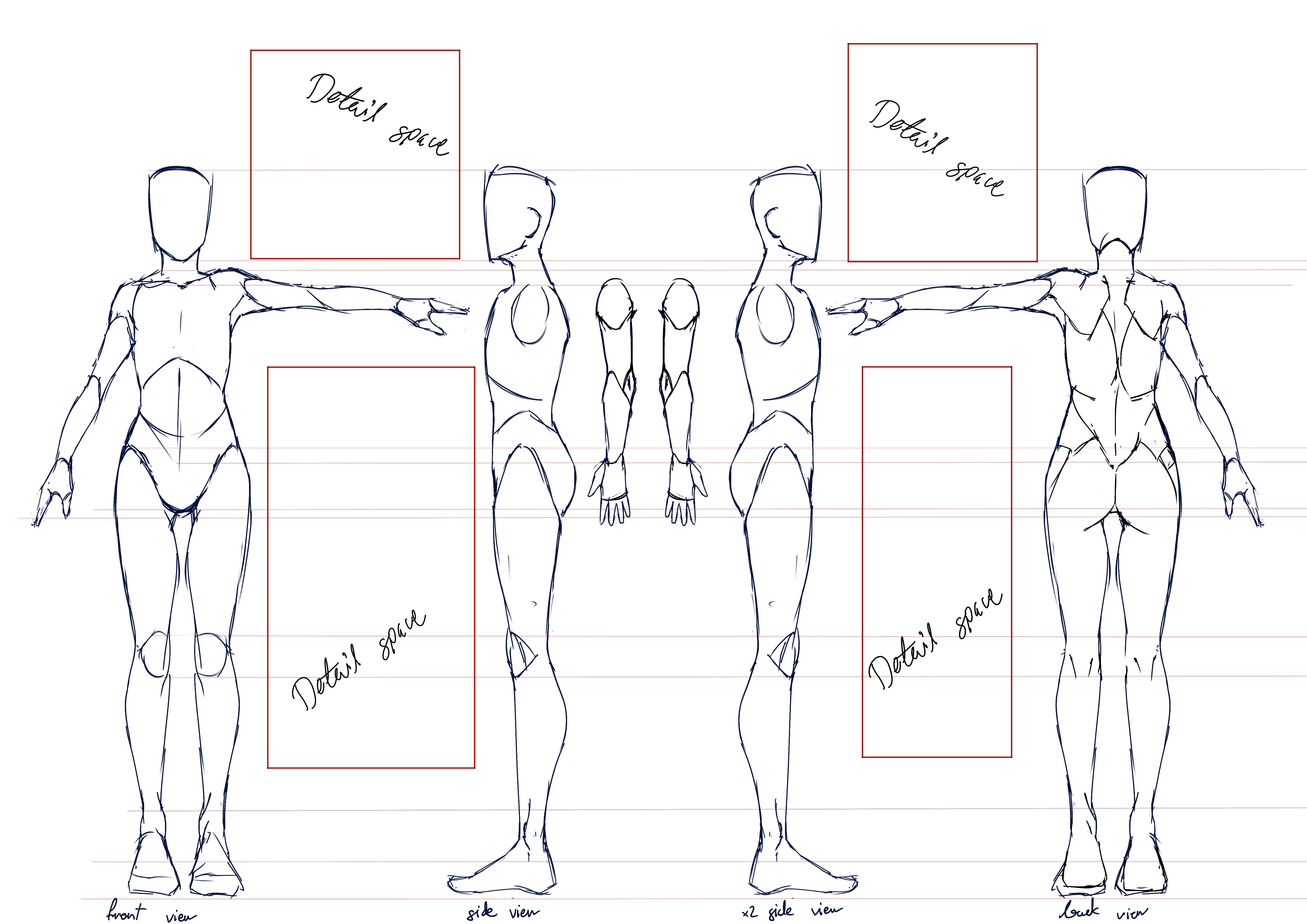 Imágenes De Referencia Femeninas Para Modelado 3d