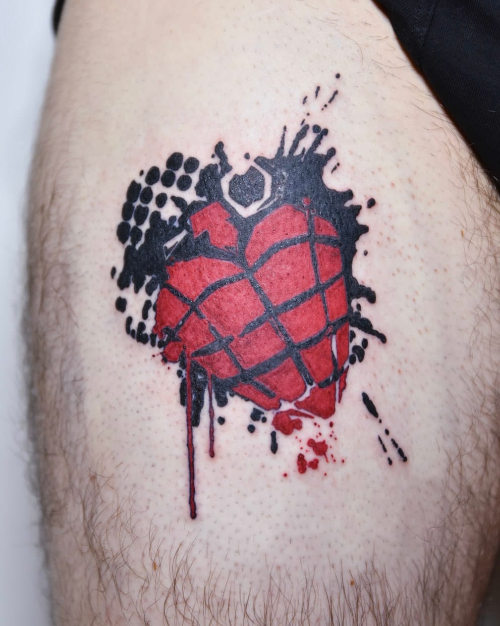 Trash Polka Heart Tattoos