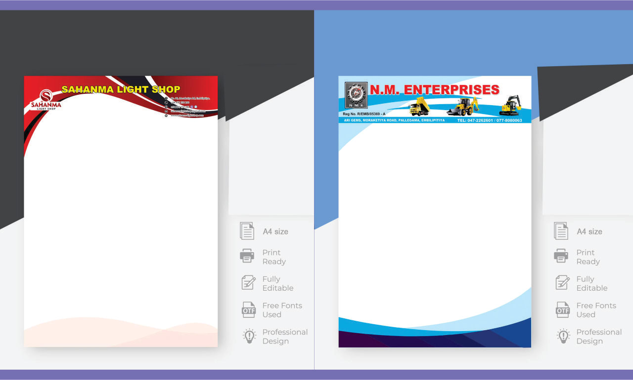 Letterhead Design In Coreldraw