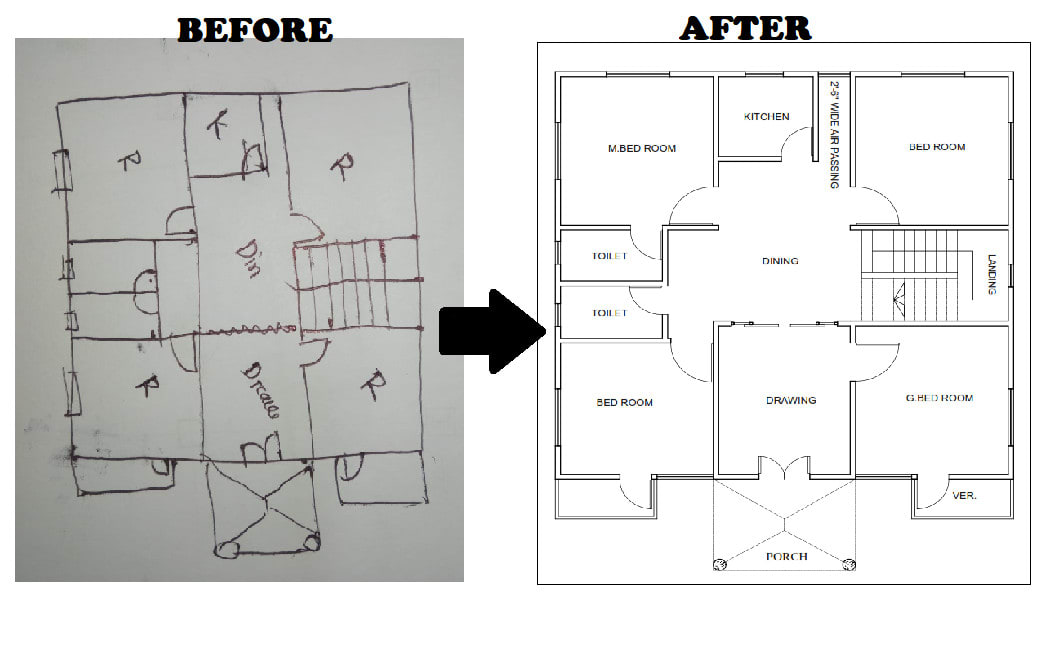 How To Draw A Floor Plan By Hand | Floor Roma