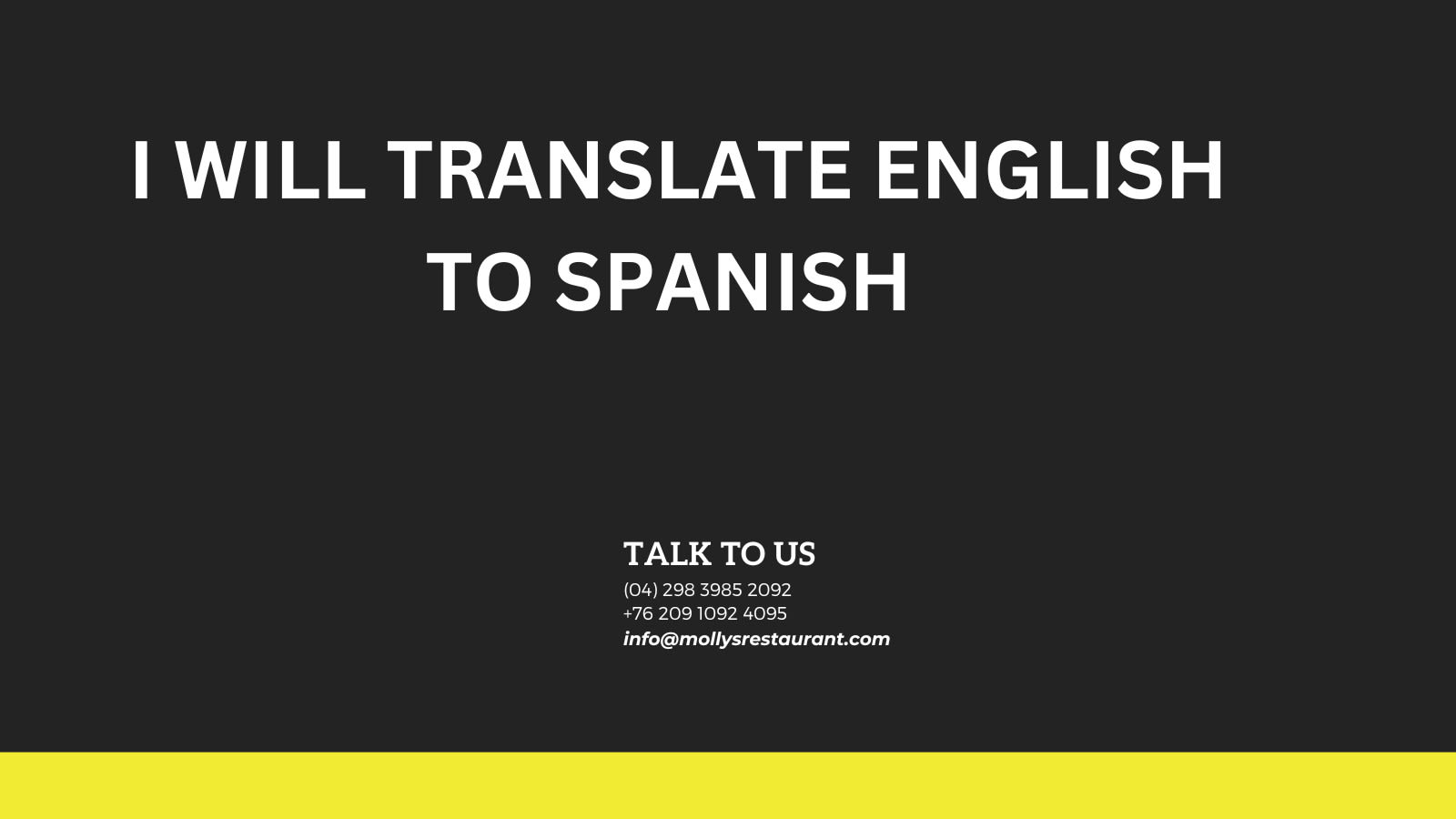 Translate English To Spanish Translation Spanish Translator English