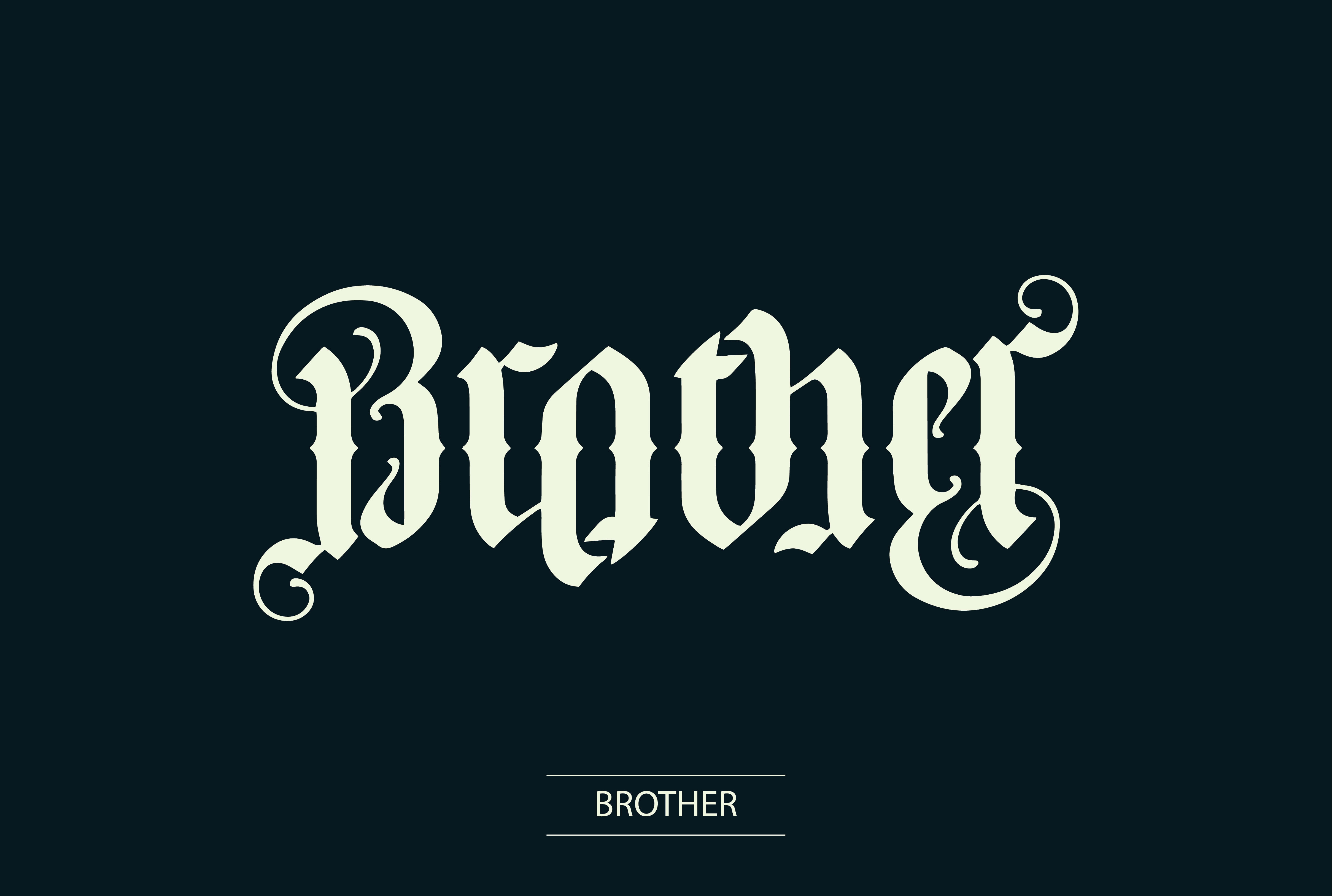 Ambigrama Fe Confianza