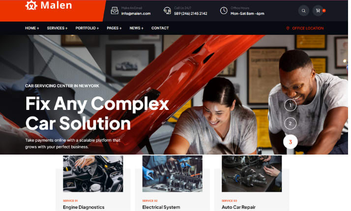 Automotive Repair Shop Web Designs Repair Shop Websites