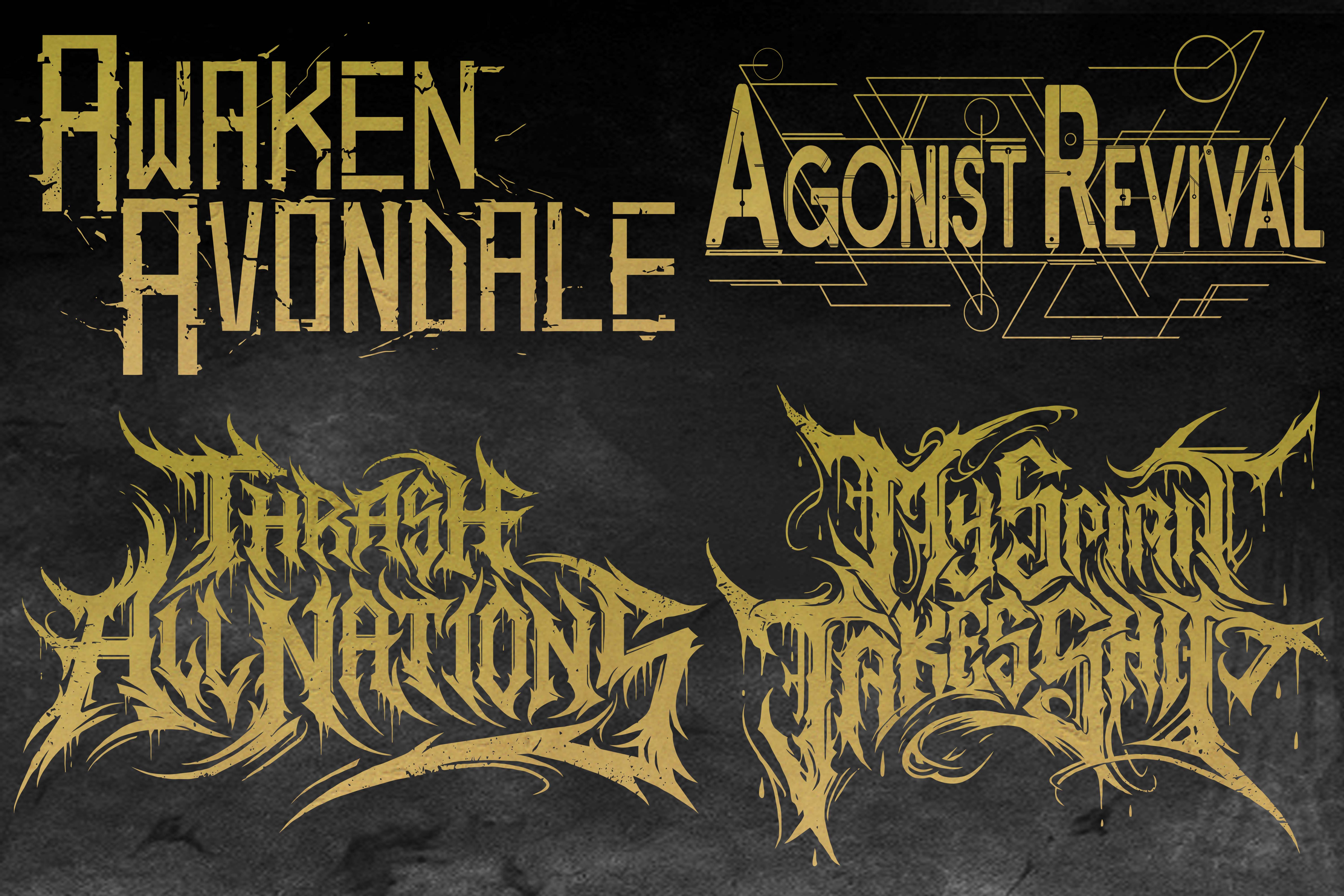 Metalcore Band Logos ModBlackmoon Thrash Metal, Heavy Metal,