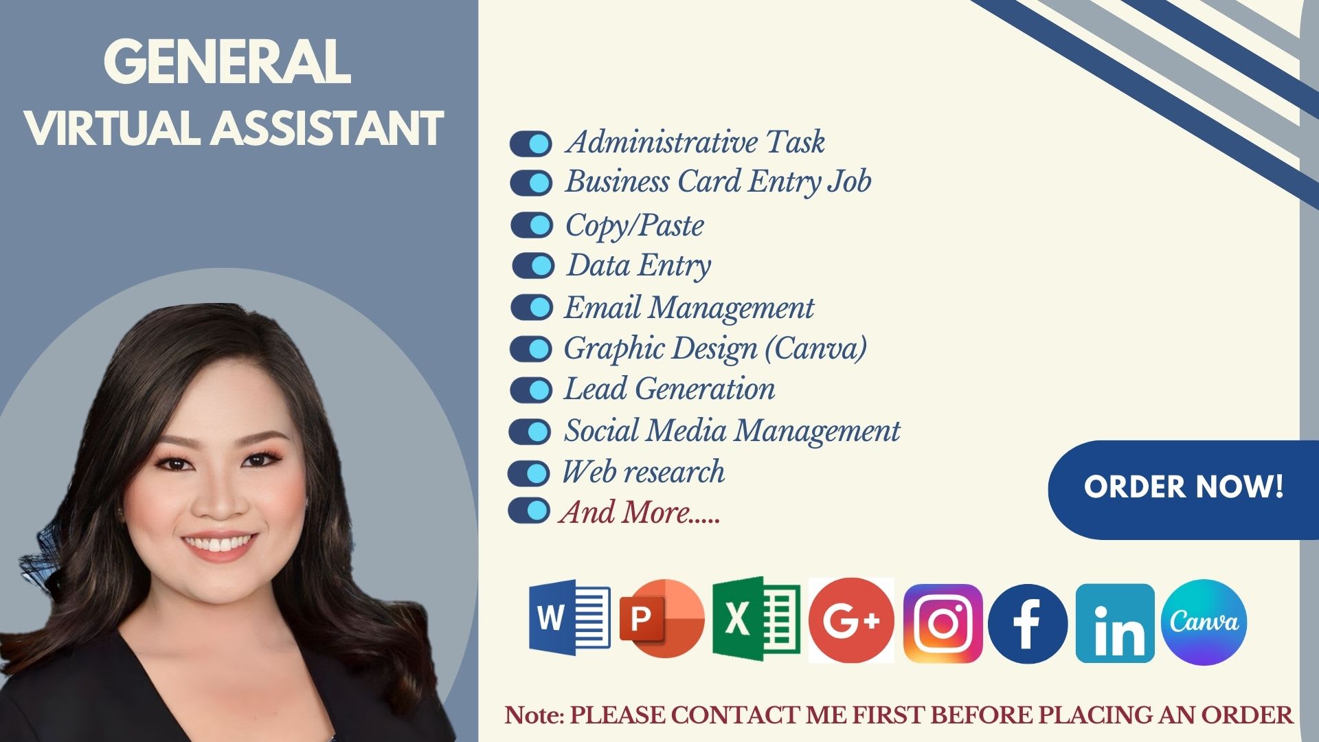 Virtual Assistant Business Cards